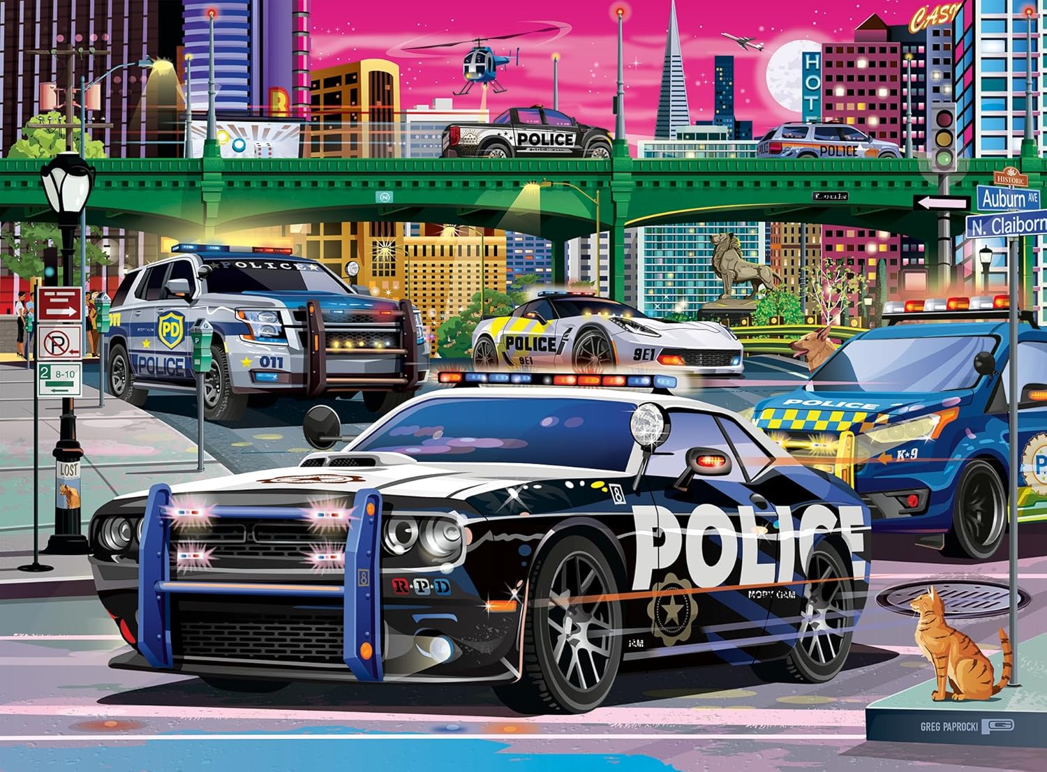 Amazon.com: Ravensburger Police on Patrol 150 XXL Piece Jigsaw Puzzle ...