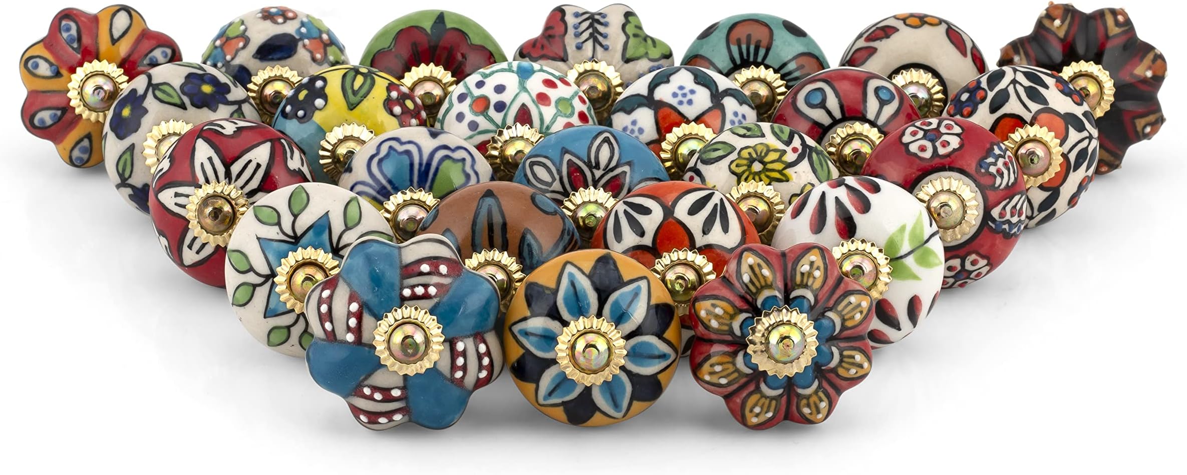 Craft Trade Dresser Knobs for Cabinets and Drawers - Assorted Ceramic ...