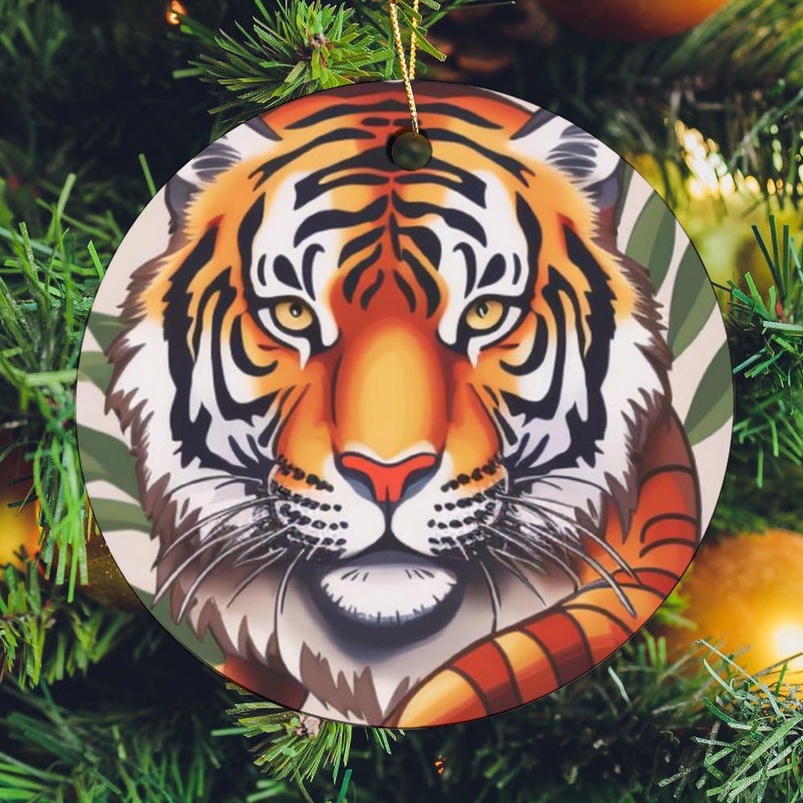 Adorno Navideño De Tigre