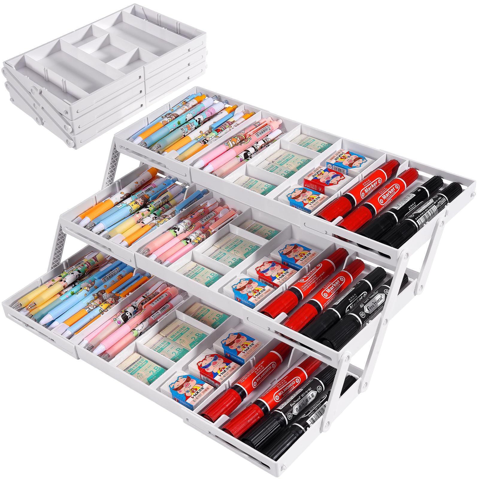 Amazon.com: Multi Level Smart Drawer Organizer, Multi Tier Expandable ...