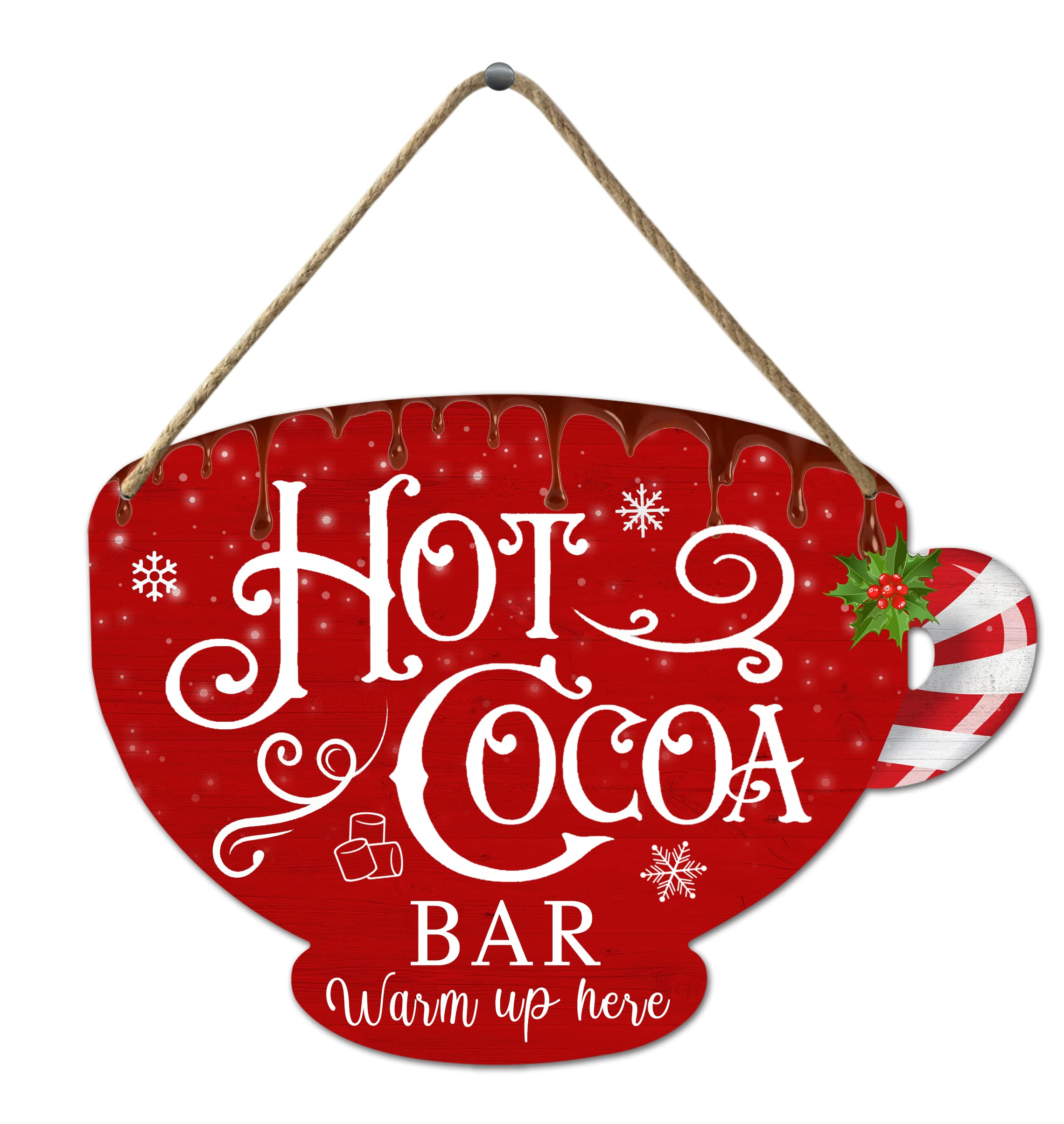 Hot Cocoa Sign 3D Wood Hot Cocoa Bar Sign