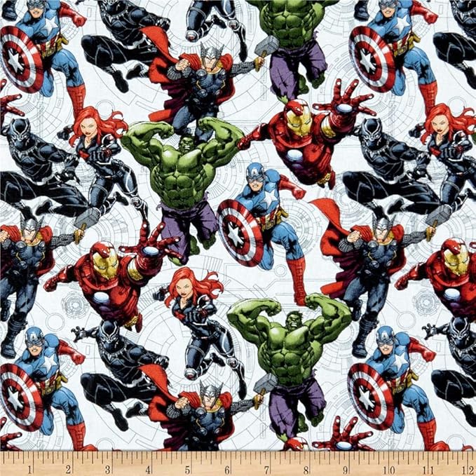 Amazon.com: Marvel Avengers Unit Multi Quilt Fabric : Arts, Crafts & Sewing