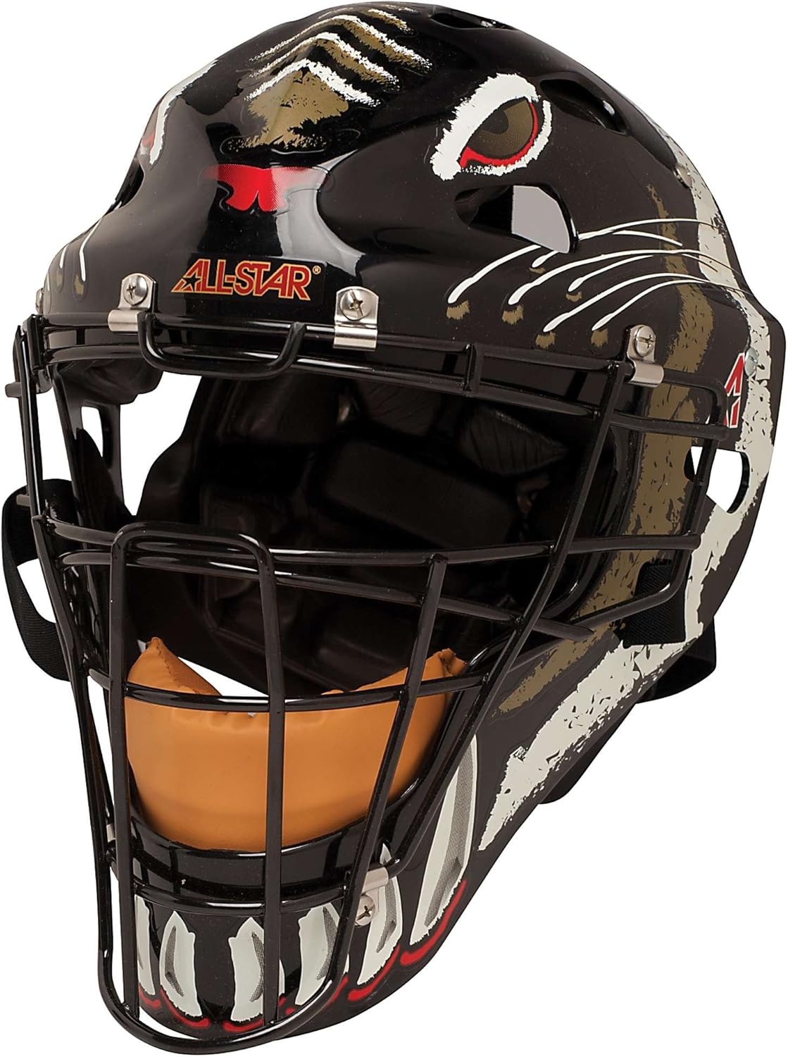Amazon.com : AllStar Adult Mvp Decaled Catcher's Helmet , Wildcat ...