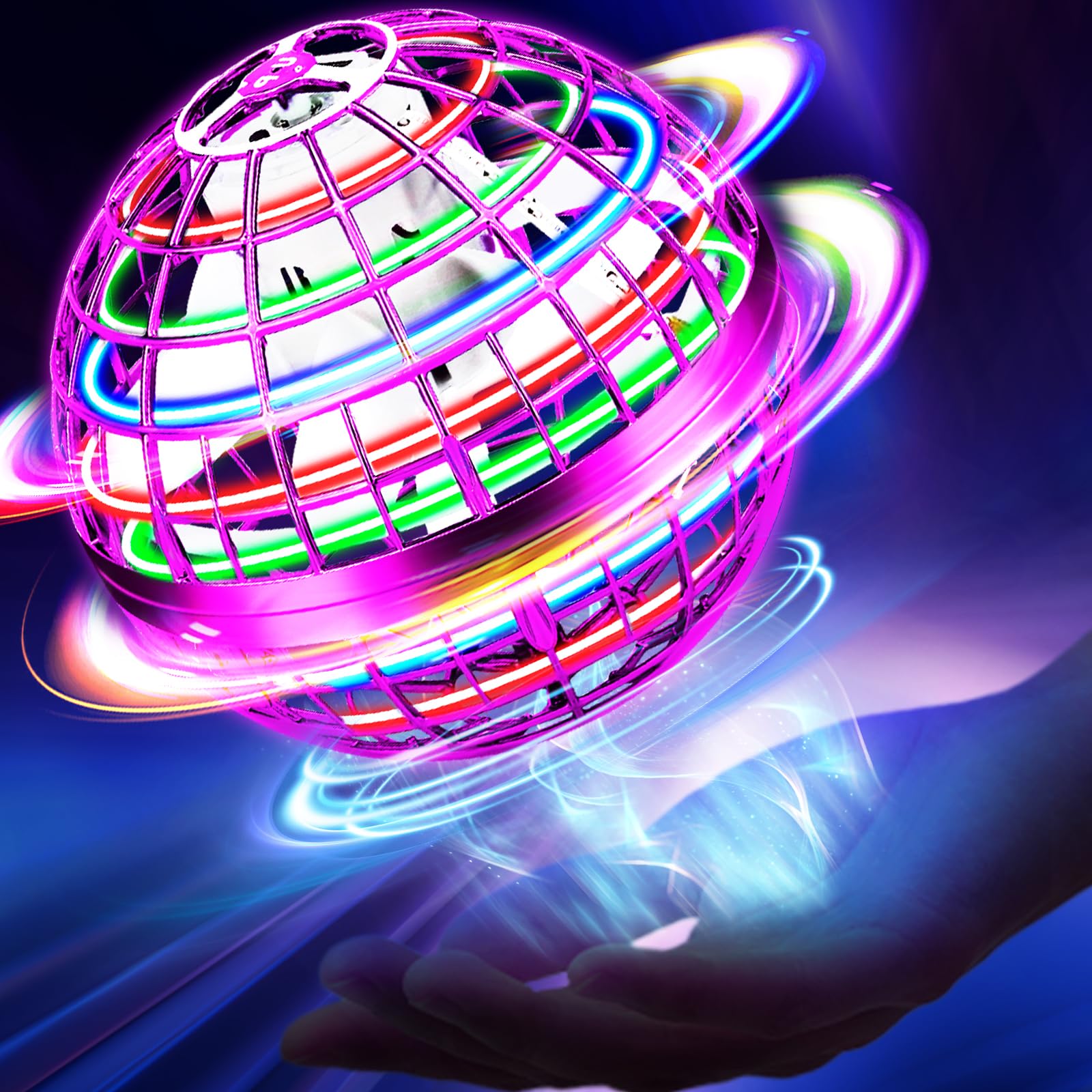 Amazon.com: NWLAEWR Flying Orb Ball Toy, Hand Controlled Hover Ball ...