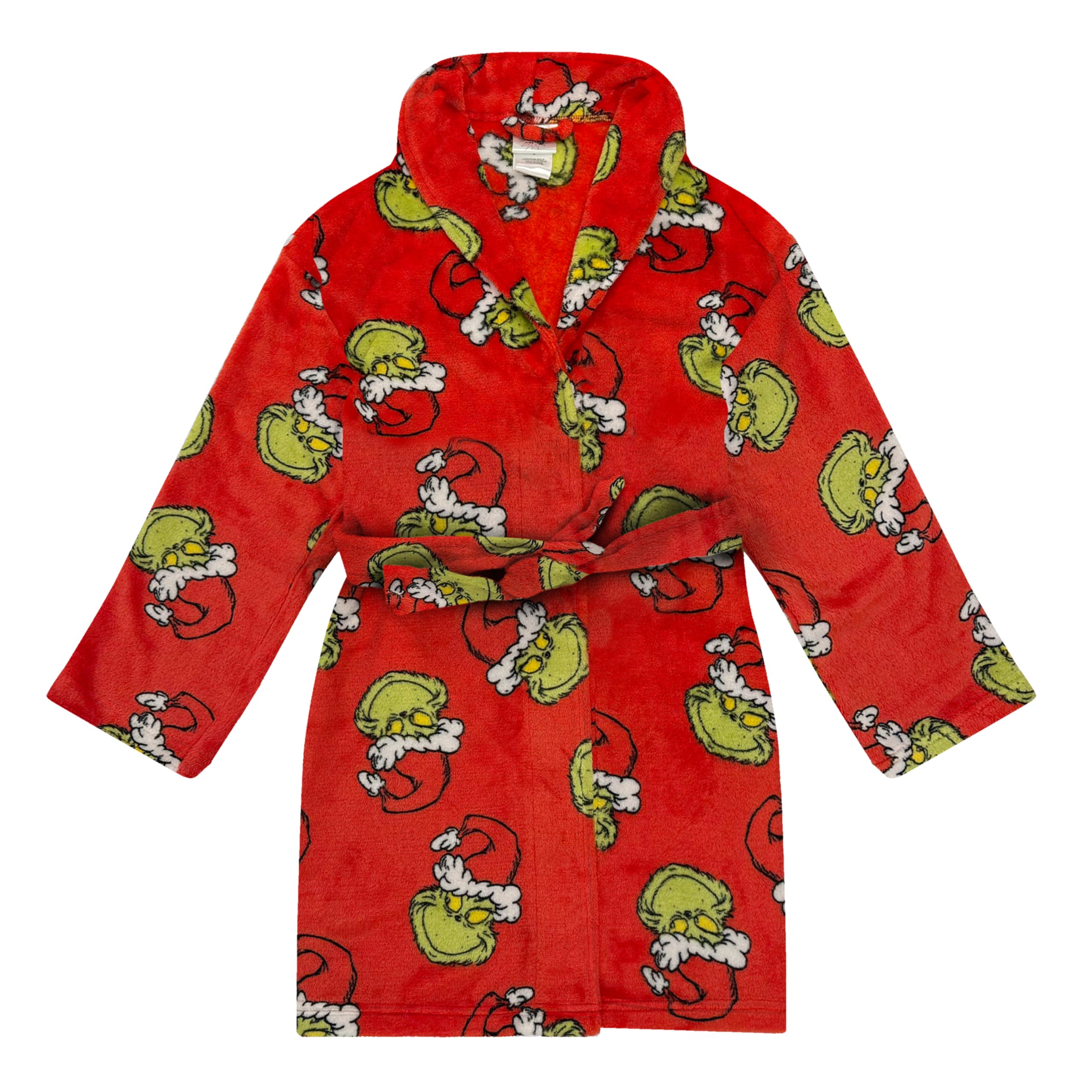 Amazon.com: Dr. Seuss The Grinch Fleece Kids Robe - Super Soft Plush ...
