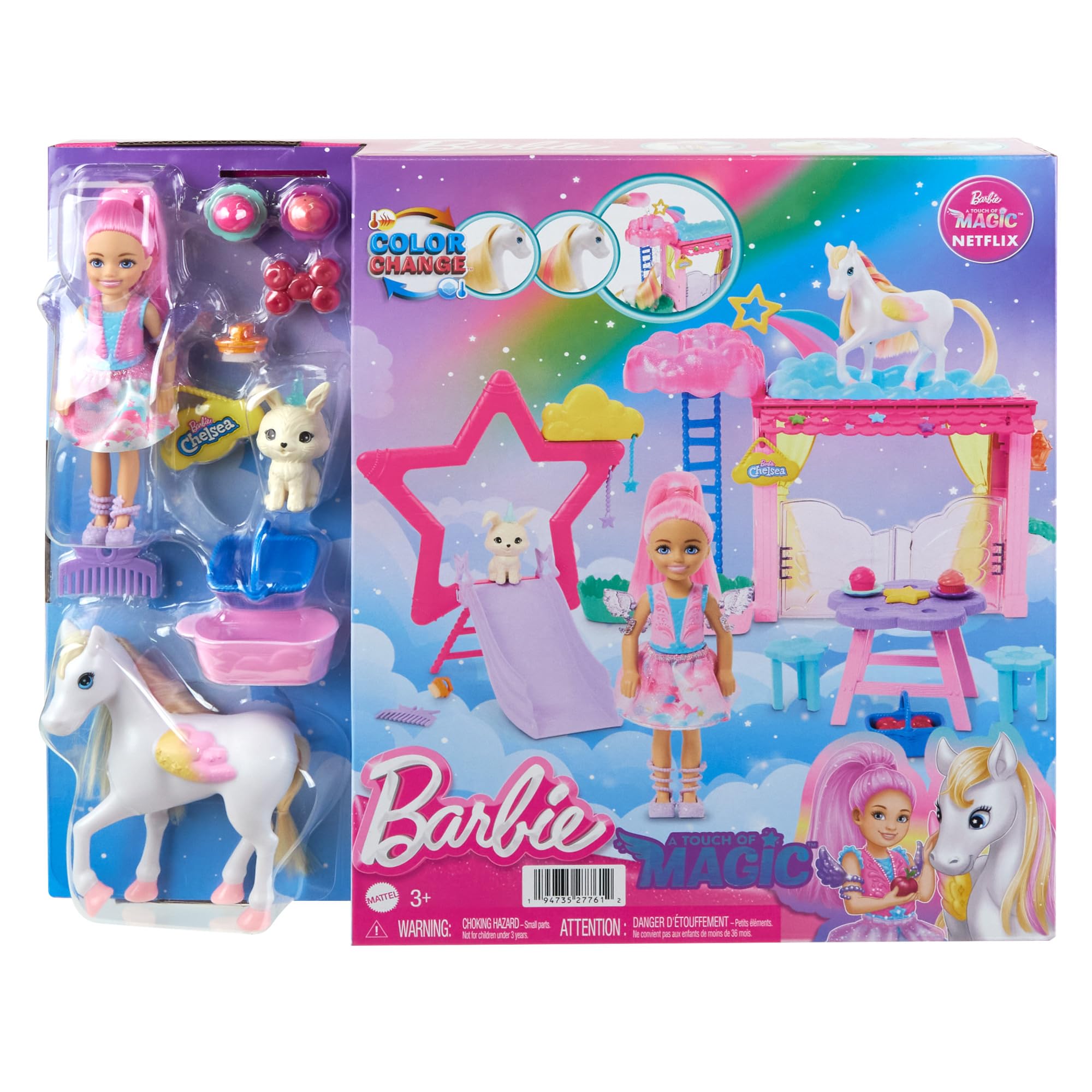 Snapklik.com : Barbie Chelsea Doll And Baby Pegasus Playset, Winged ...