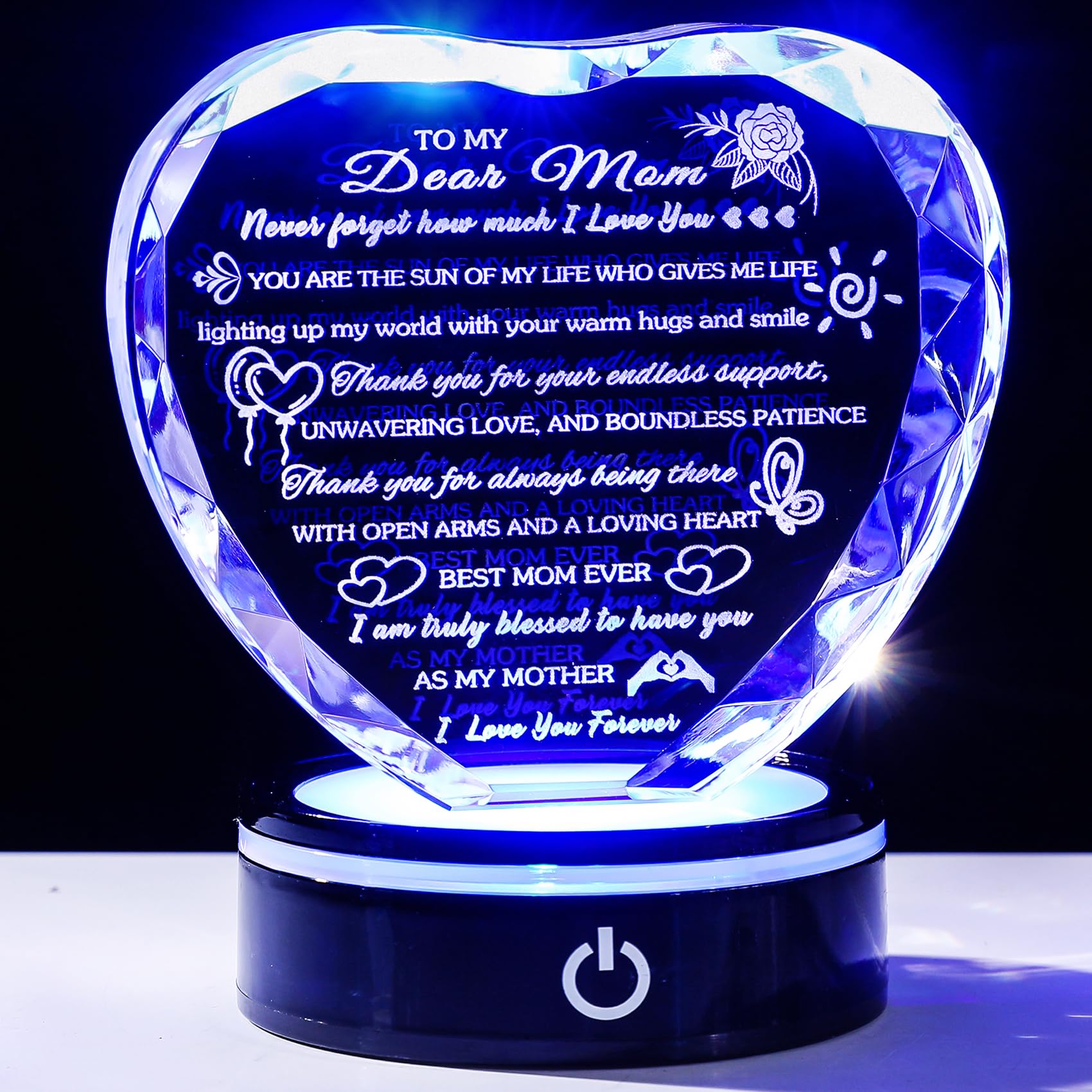 Amazon.com: Arikyrist Gifts for Mom with Colorful LED Base Unique Moms ...