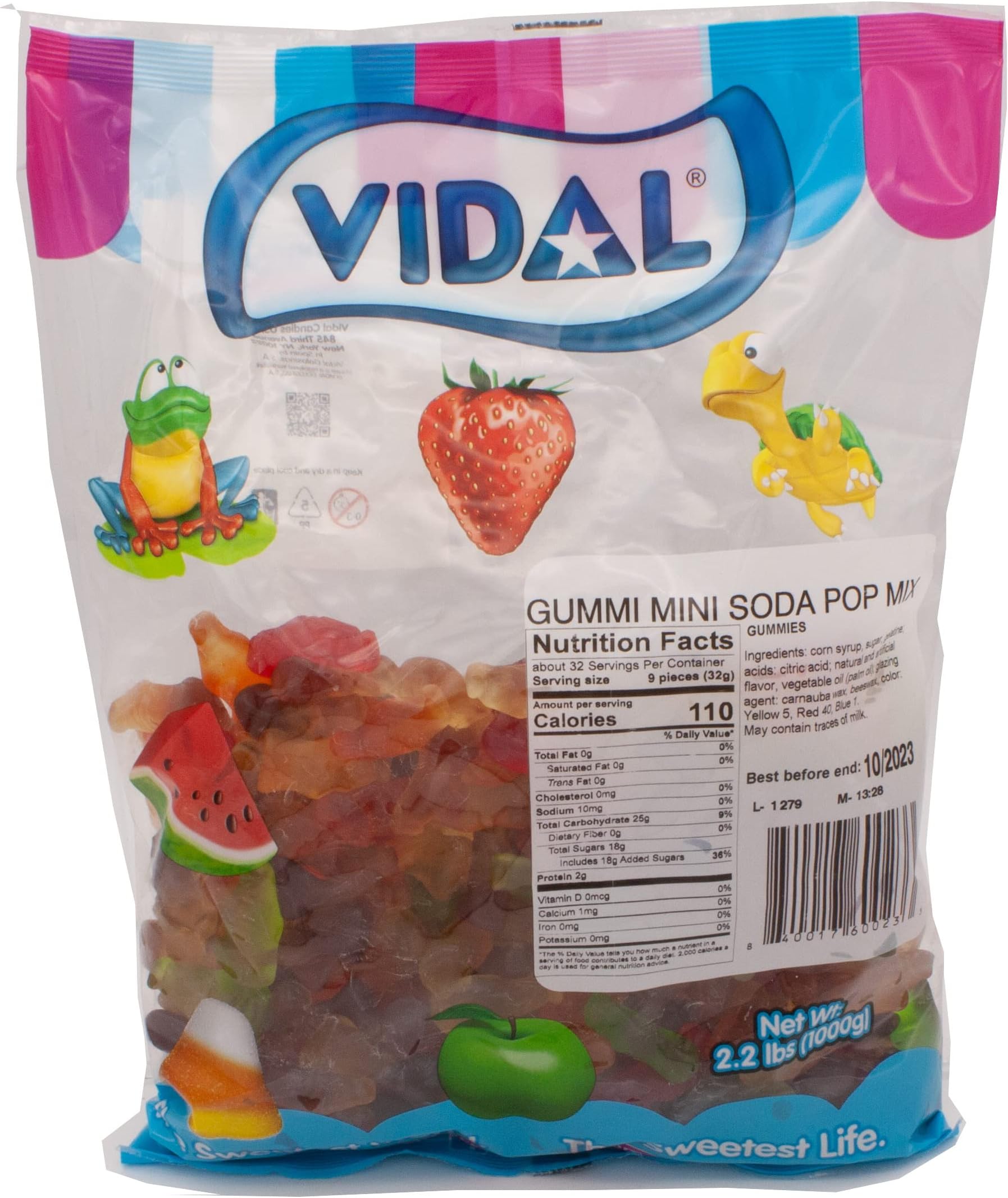 Amazon.com: Gummi Mini Soda Pop Mix | 2.2 Pounds | Assorted Gummy Candy ...