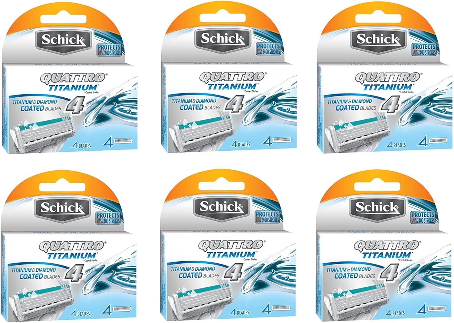 Brandclub - Schick Quattro Titanium Razor Blade Refills for Men - 24 ...
