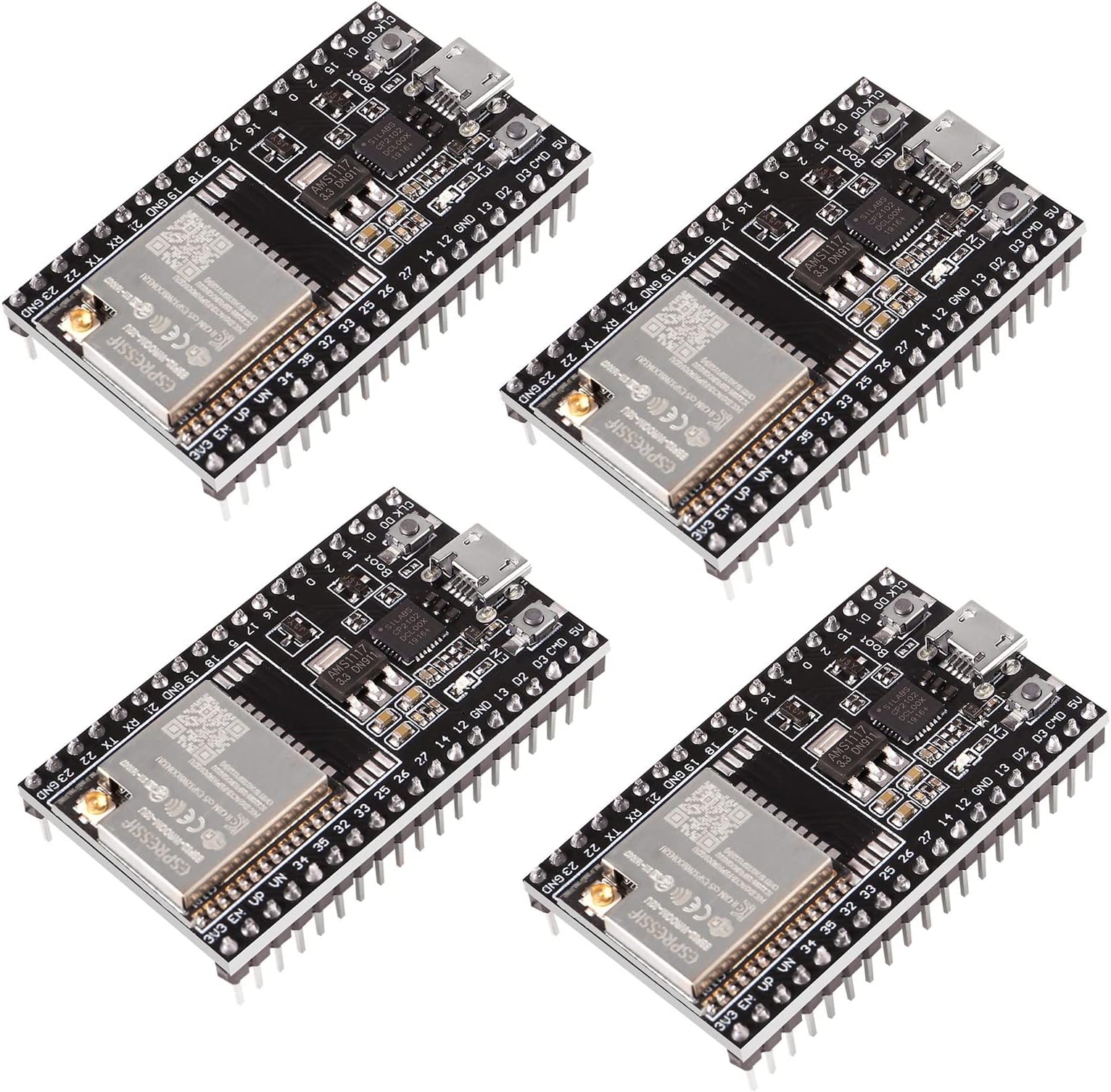 Aceirmc 4pcs Esp32 Devkitc Core Board Esp32 Development Board Esp32 Wroom 32d Wifi 5740