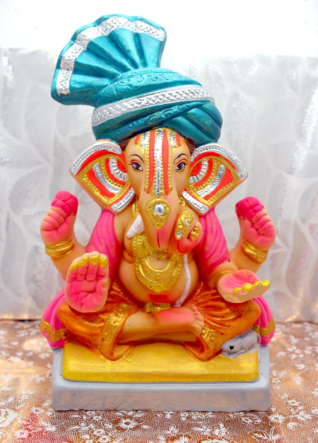 Buy Kumhart Eco-Friendly Clay Handcrafted Mud Mitti Earthenware Ganesh ...