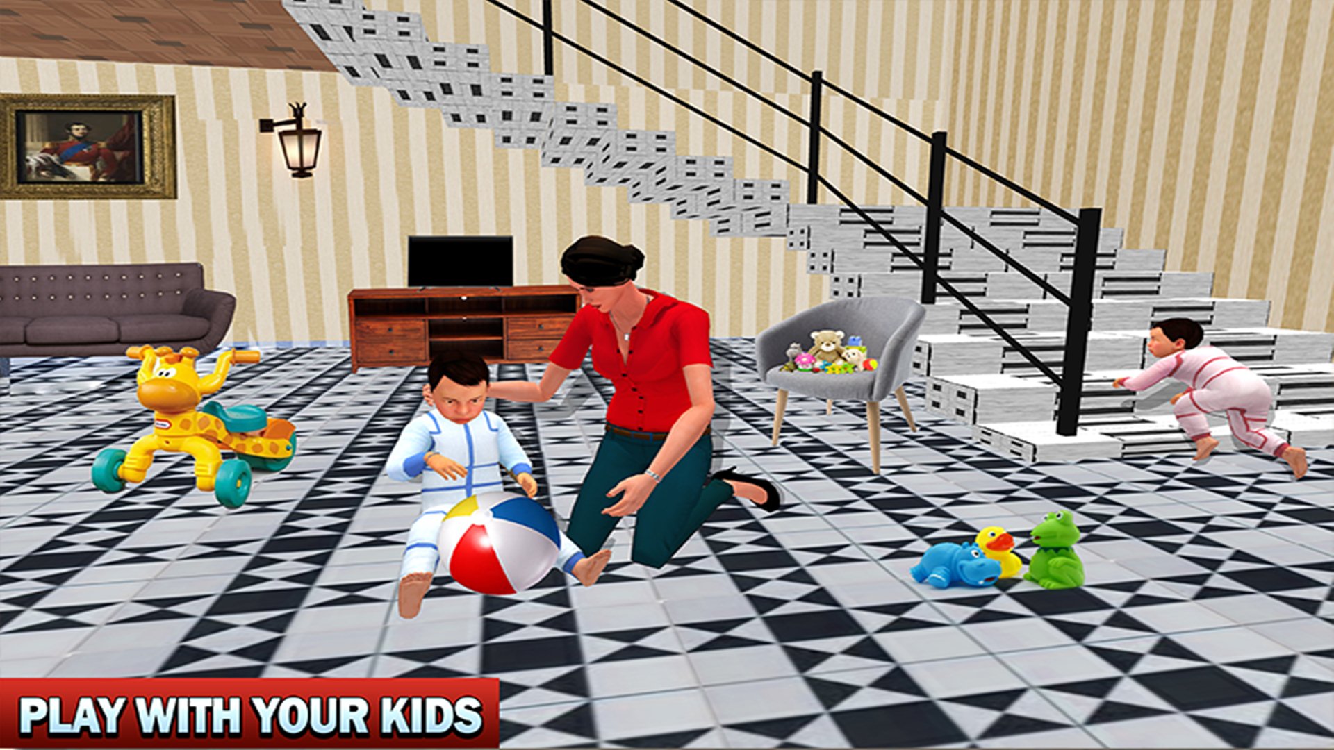 Virtual Happy Mother Twins Baby Family Game - App on Amazon Appstore