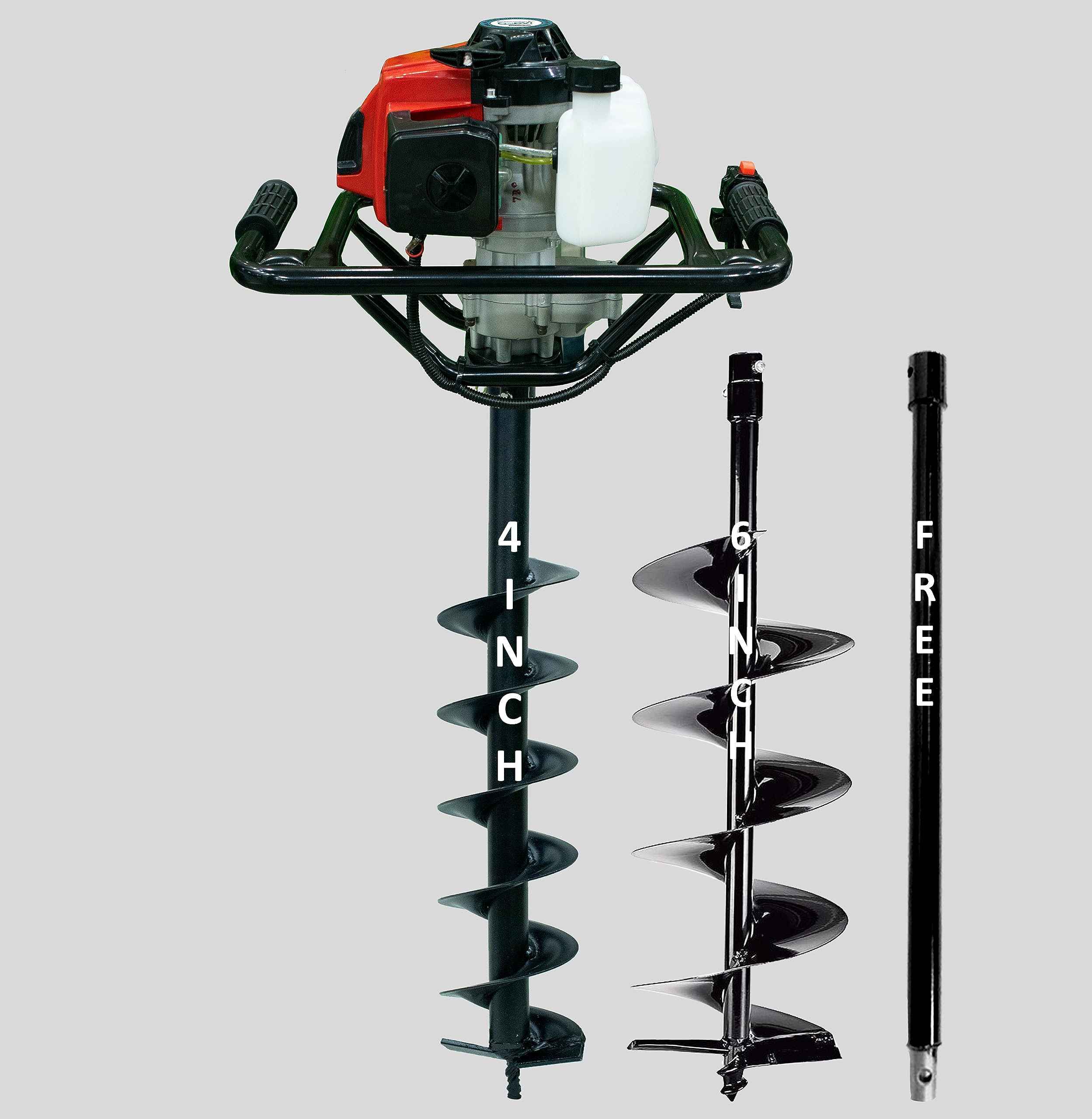 DVI 72CC Heavy Duty Earth Auger Machine with 2 Stroke Petrol Engine for ...