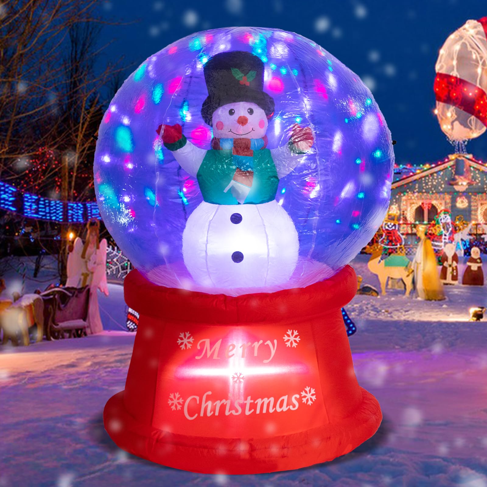 Amazon.com: VCUTEKA Christmas Inflatables Outdoor Decorations - 5FT ...