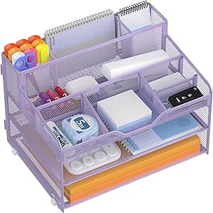 Amazon.com : Docnest 3 Tier Mesh Desk Organizer for Paper Office ...