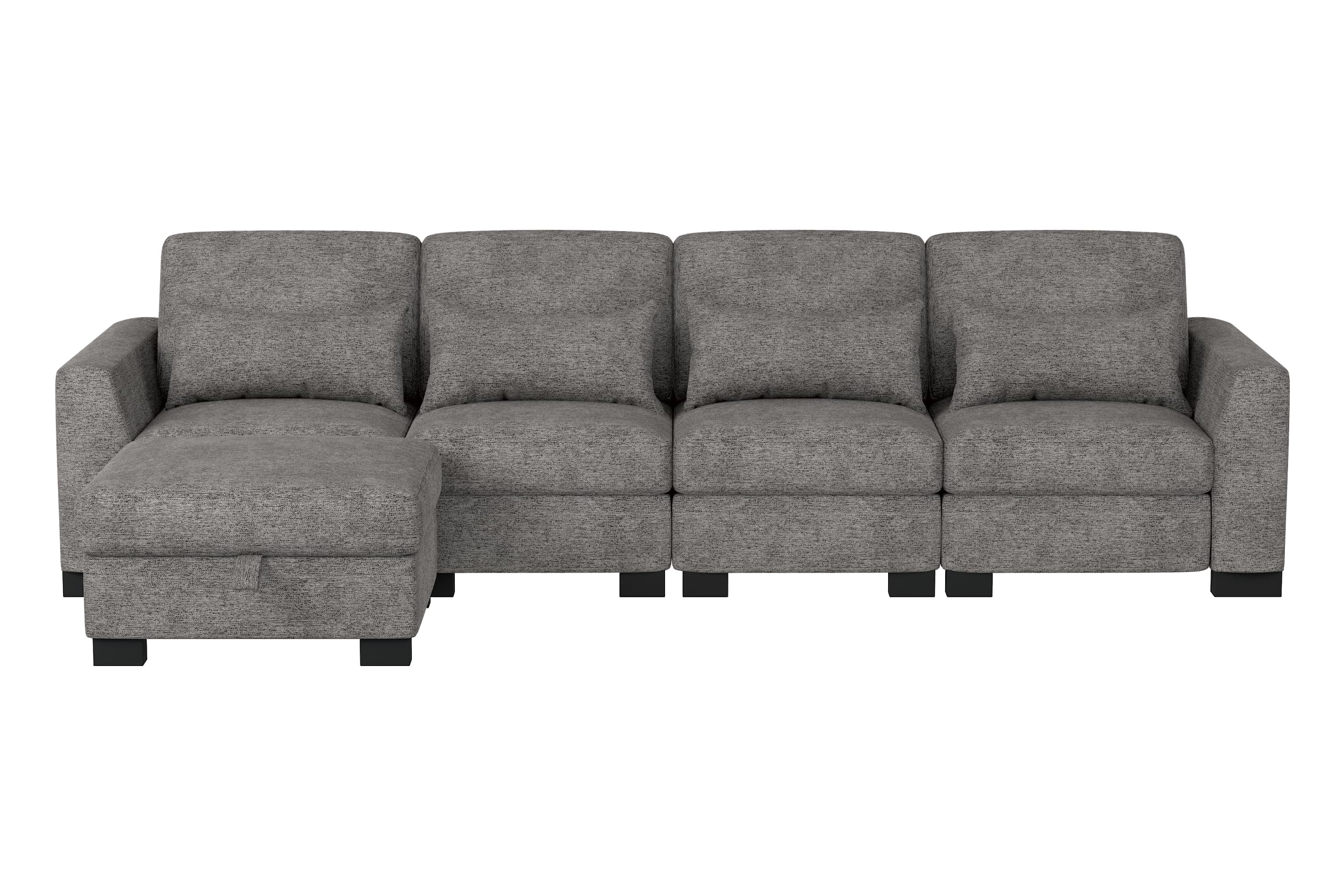 Sunrise Coast Modular Sofa Couch 130" Convertible L Shaped Sofas ...