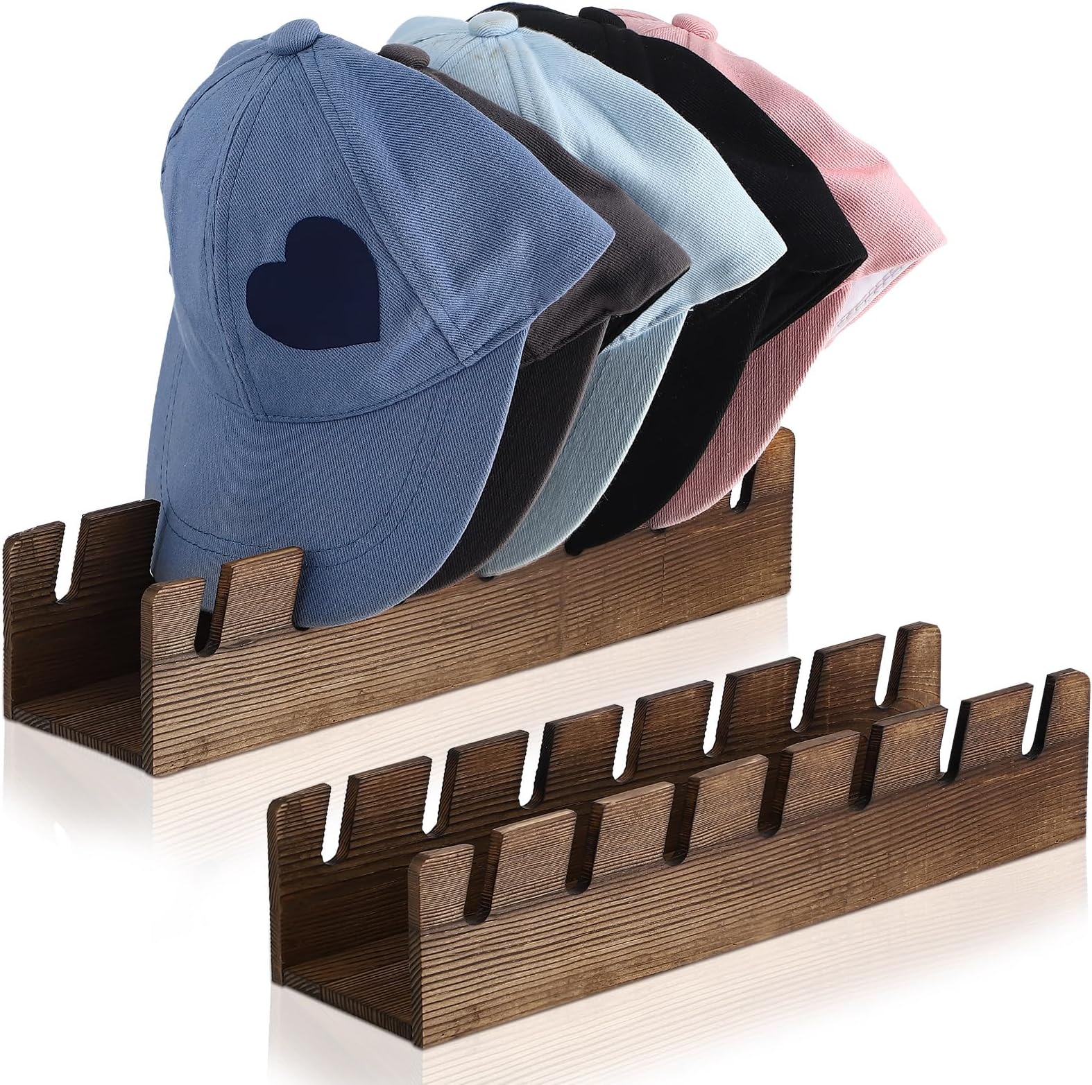 Amazon.com: JINKEY 2PCS Bamboo Hat Rack For Baseball Cap, Upgrade Hat ...