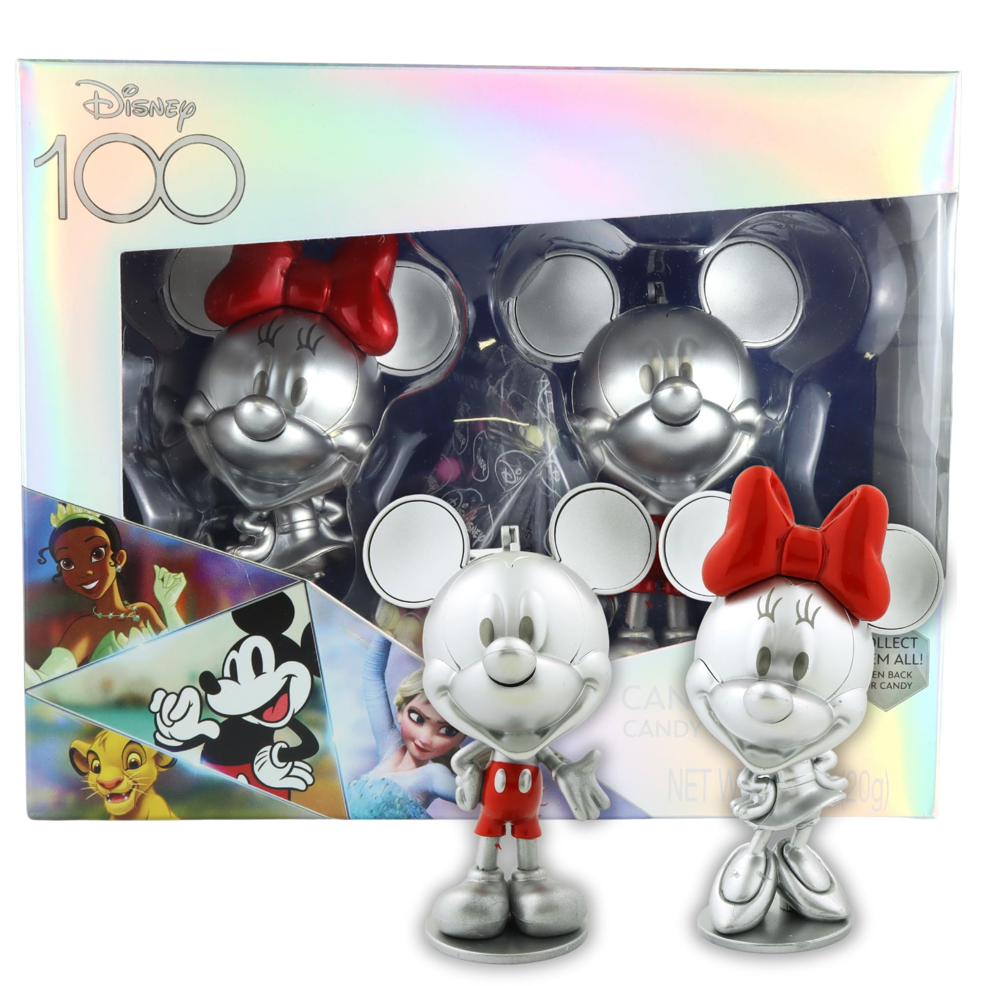 Amazon.com : Disney 100 Collectors Mickey and Minnie Candy Holders with ...