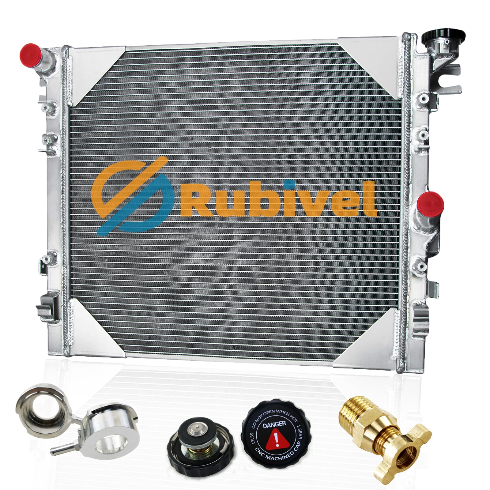 Amazon.com: Rubivel Radiator Replacement for 2007-2017 Jeep Wrangler ...
