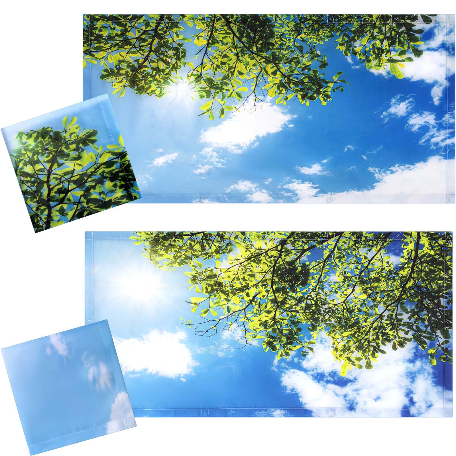 Tujoe 2 Pcs Fluorescent Light Covers for Ceiling Lights Fluorescent ...