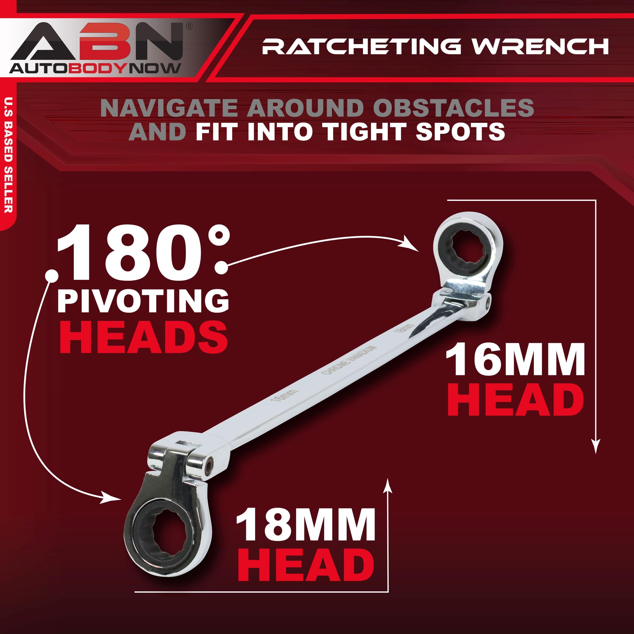 Snapklik.com : Ratcheting Wrench - 16 And 18mm Ratchet Tool Double End ...