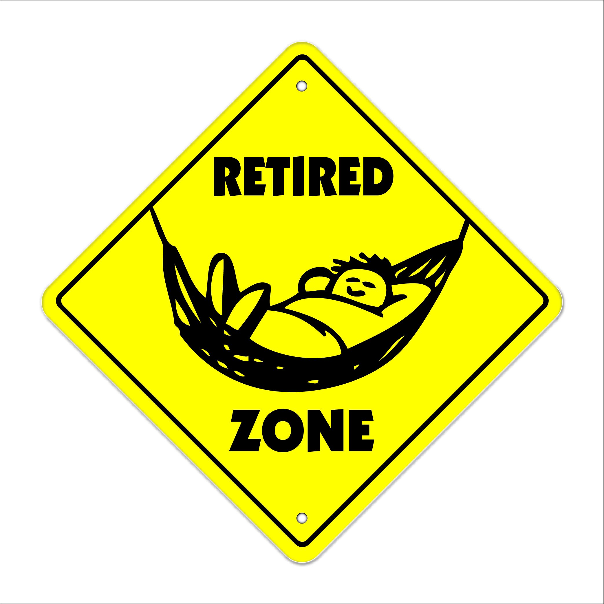 Amazon.com : Retired Crossing Sign Zone Xing | Indoor/Outdoor | 17 ...