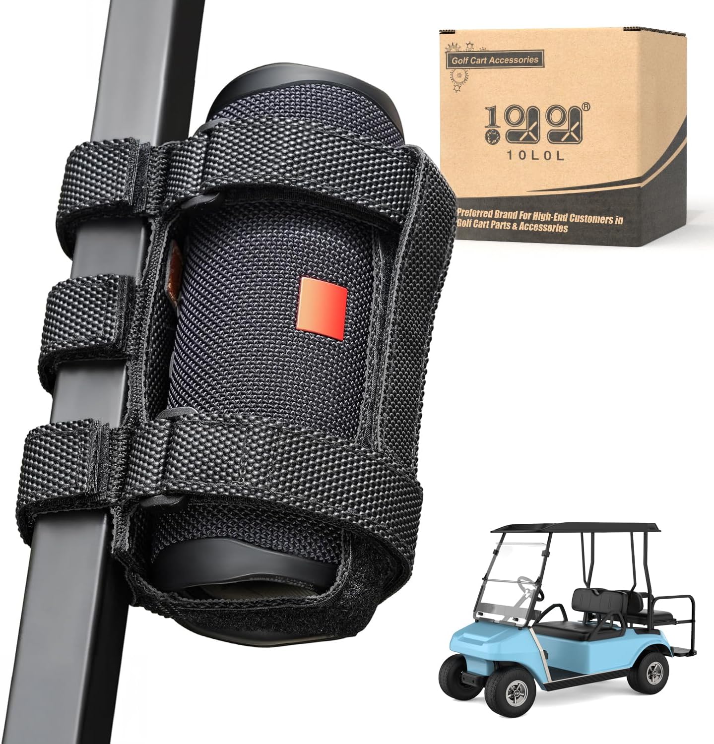 Amazon.com: arknato Portable Golf Cart Speaker Mount with Adjustable Strap Fits Most Bluetooth ...