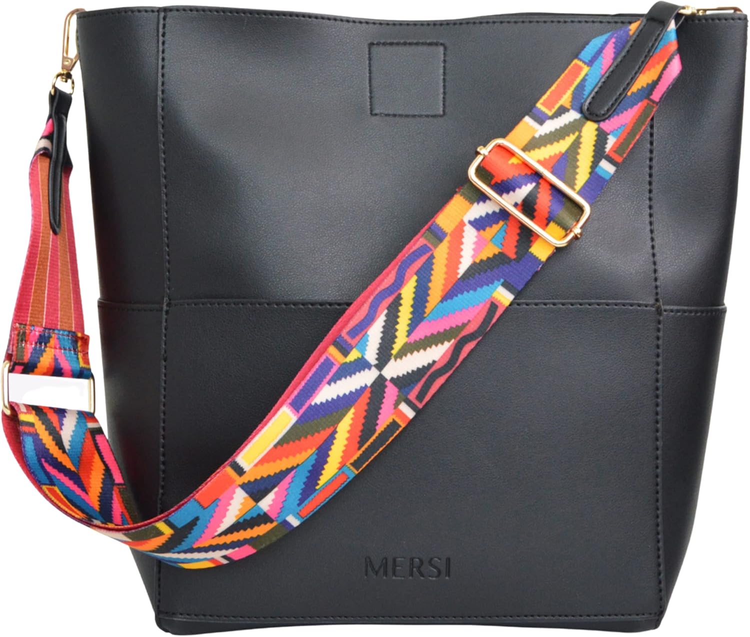 MERSI Demi Bucket Purse - Vegan Leather Bag with a Detachable Mini ...