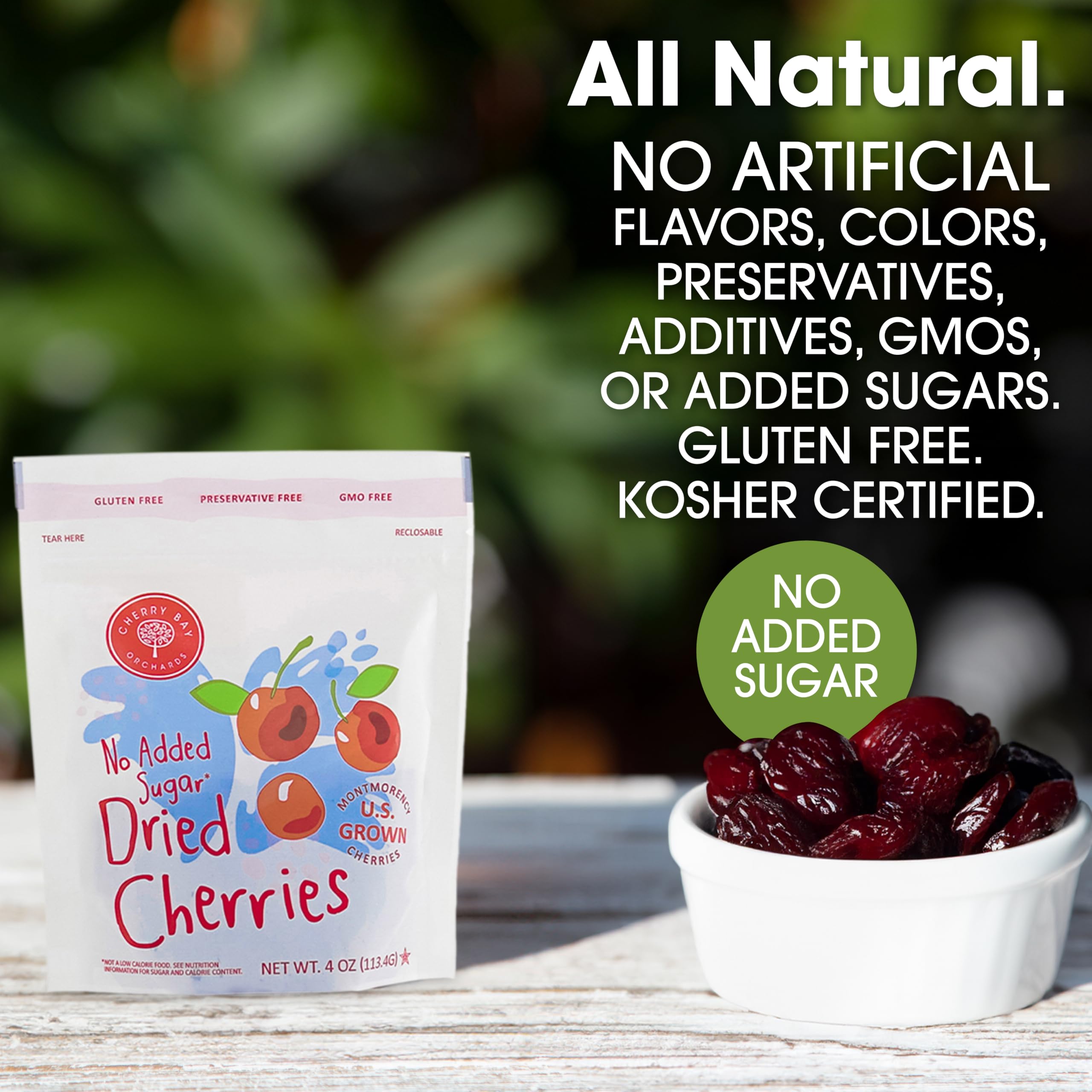 Snapklik.com : Cherry Bay Orchards Unsweetened Dried Tart Cherries