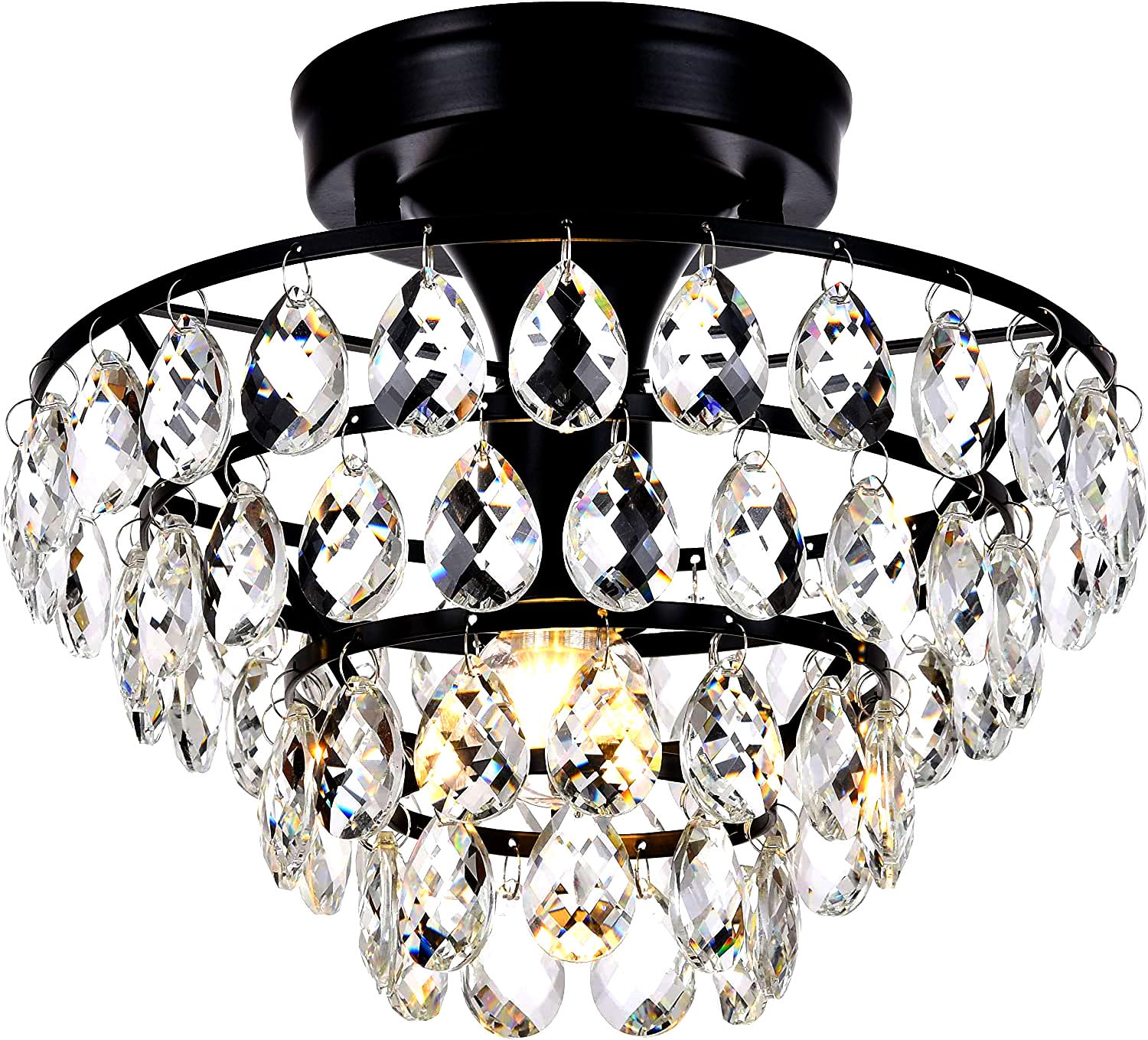 KRASTY Crystal Small Chandelier Light Fixture,Modern Mini Chandelier ...