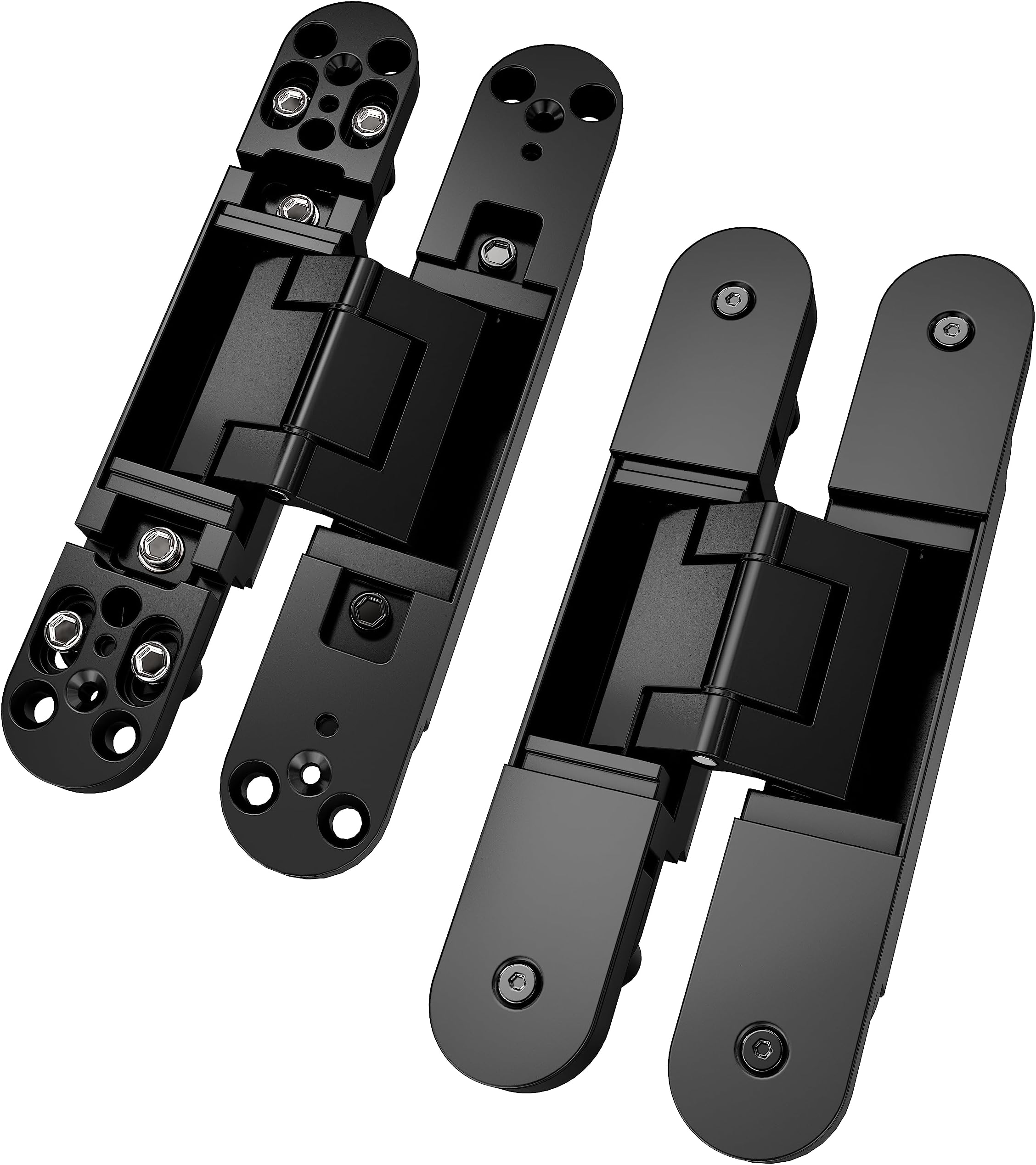 TOGU 1 pair black hidden hinges for secret door,Zinc alloy hinges can ...