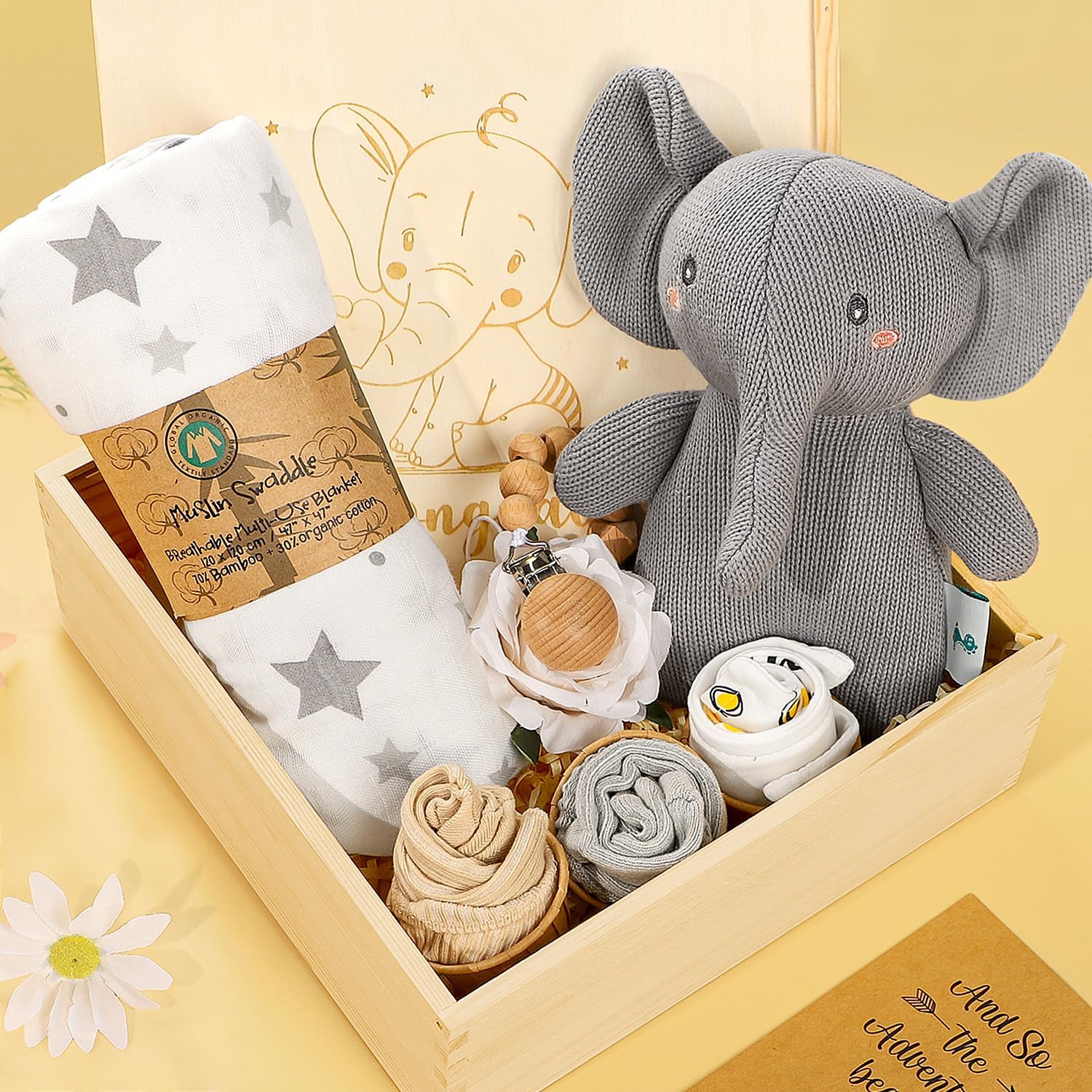 Amazon.com : Baby Gift Set for Newborn, iAOVUEBY Baby Shower Gifts for ...
