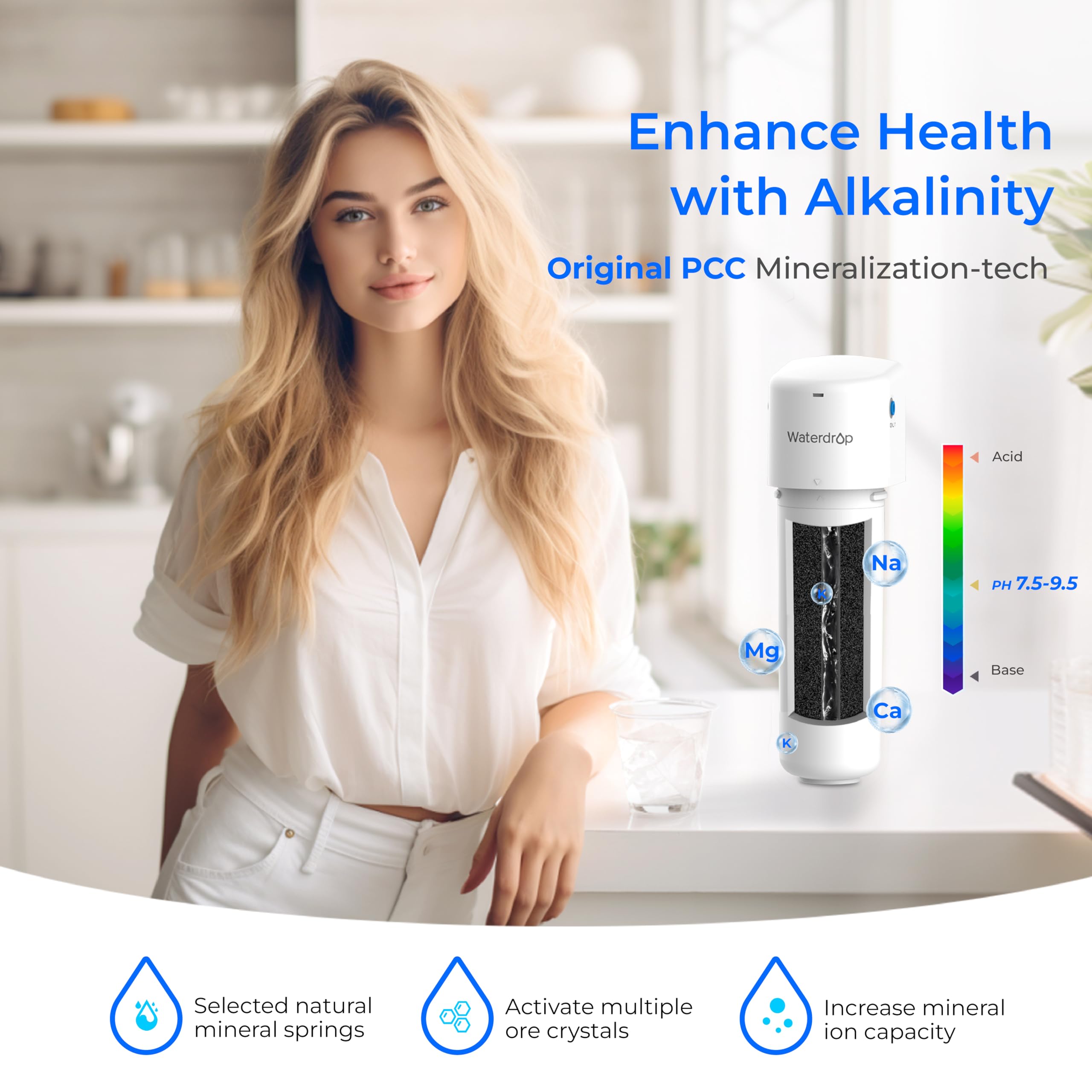 Snapklik.com : Waterdrop Alkaline Water Filter System For Sink WD-ALK16 ...