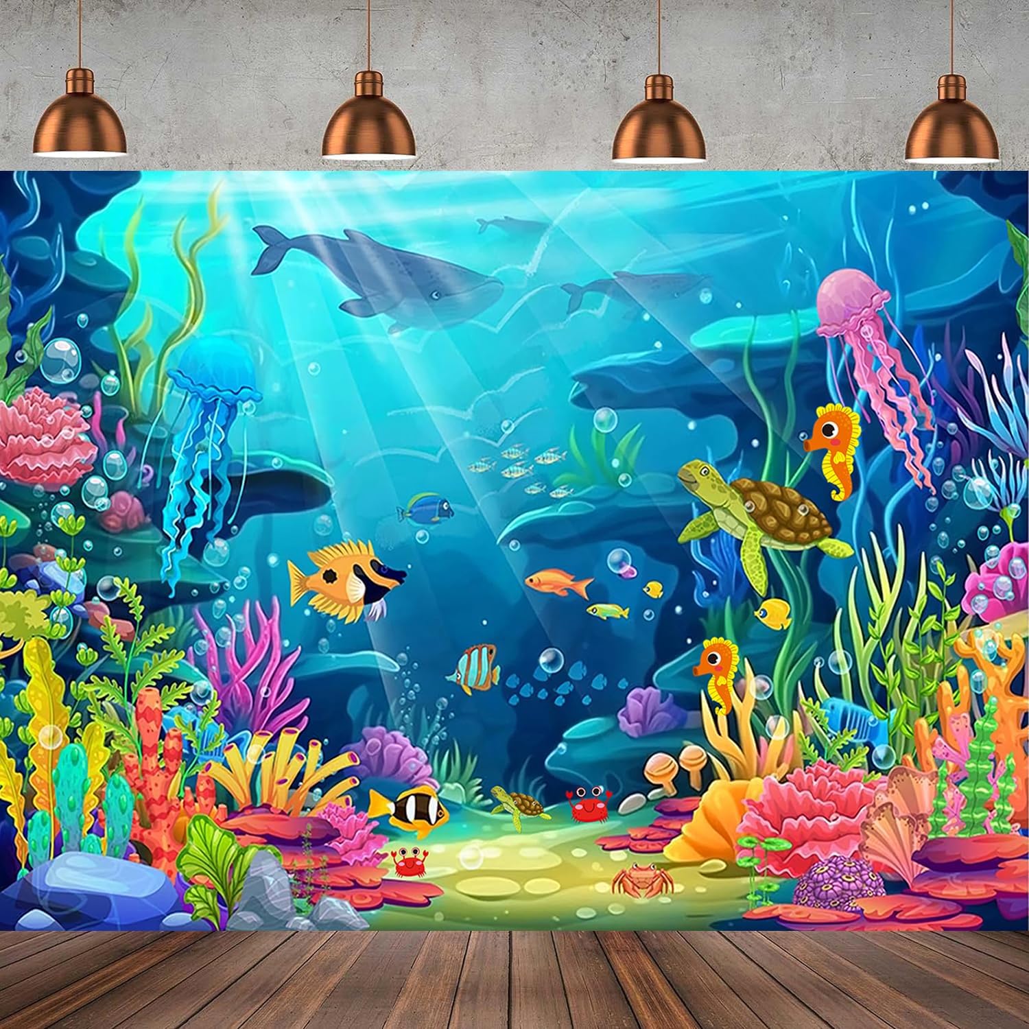 Amazon.com : 7x5ft Under The Sea Backdrop Ocean Backdrop Aquarium ...