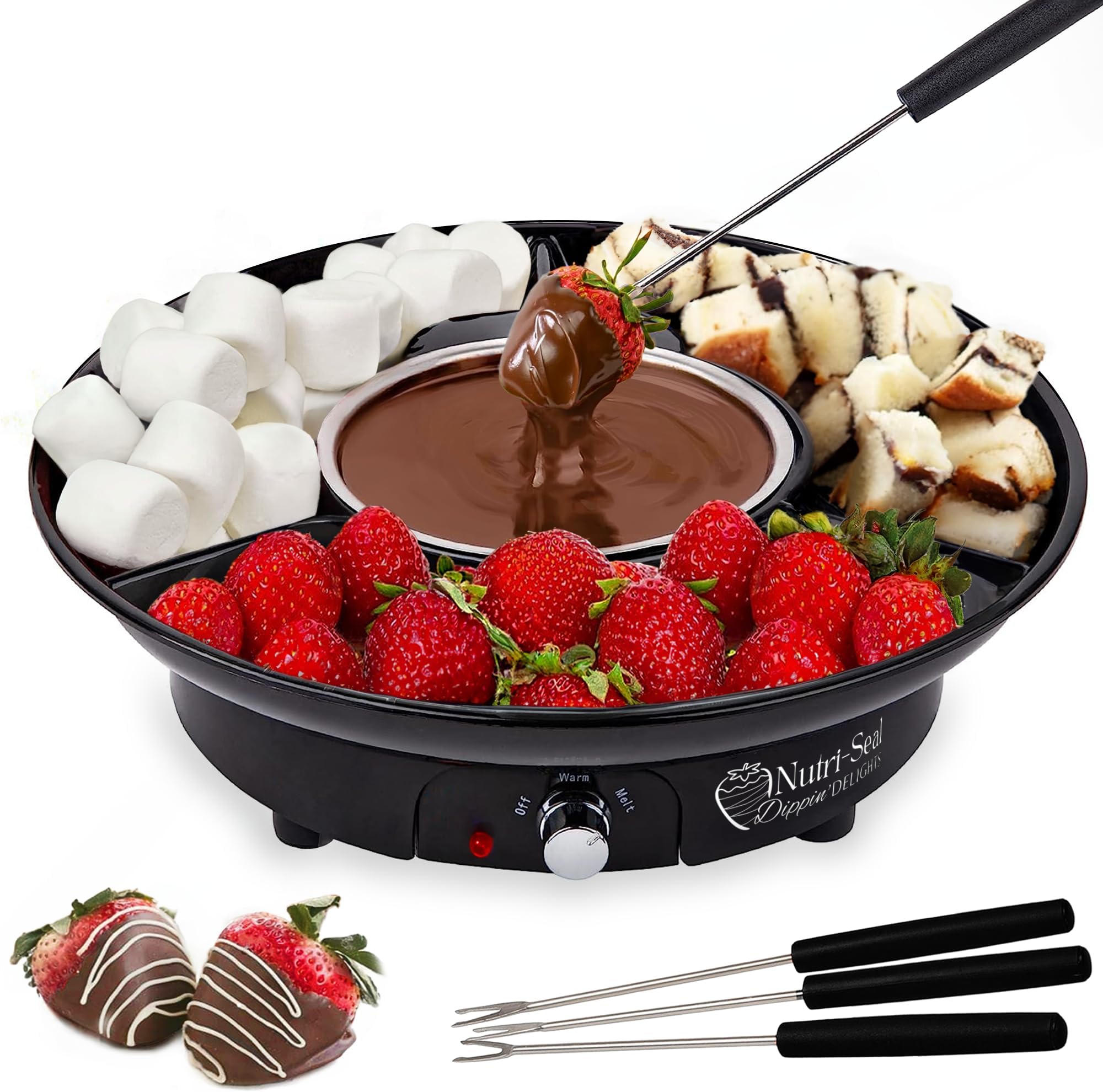 Amazon.com: Umigy Electric Melting Chocolate Pot Gift Set Mini Fondue ...