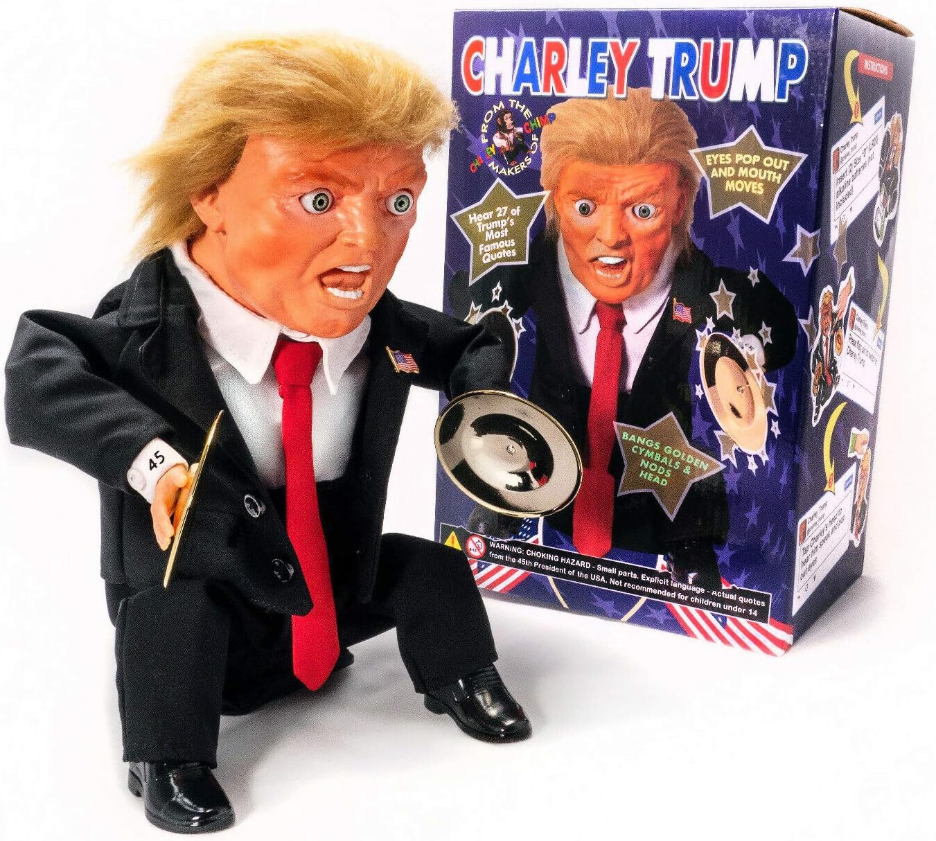 Charley Trump - Cymbal Banging, Talking, Multi-Action Collectible ...
