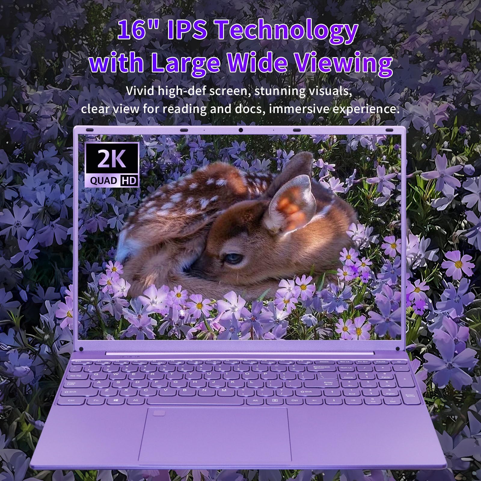 Snapklik.com : BINTEC Laptop Computer,16 Inch Narrow Bezels FHD IPS ...