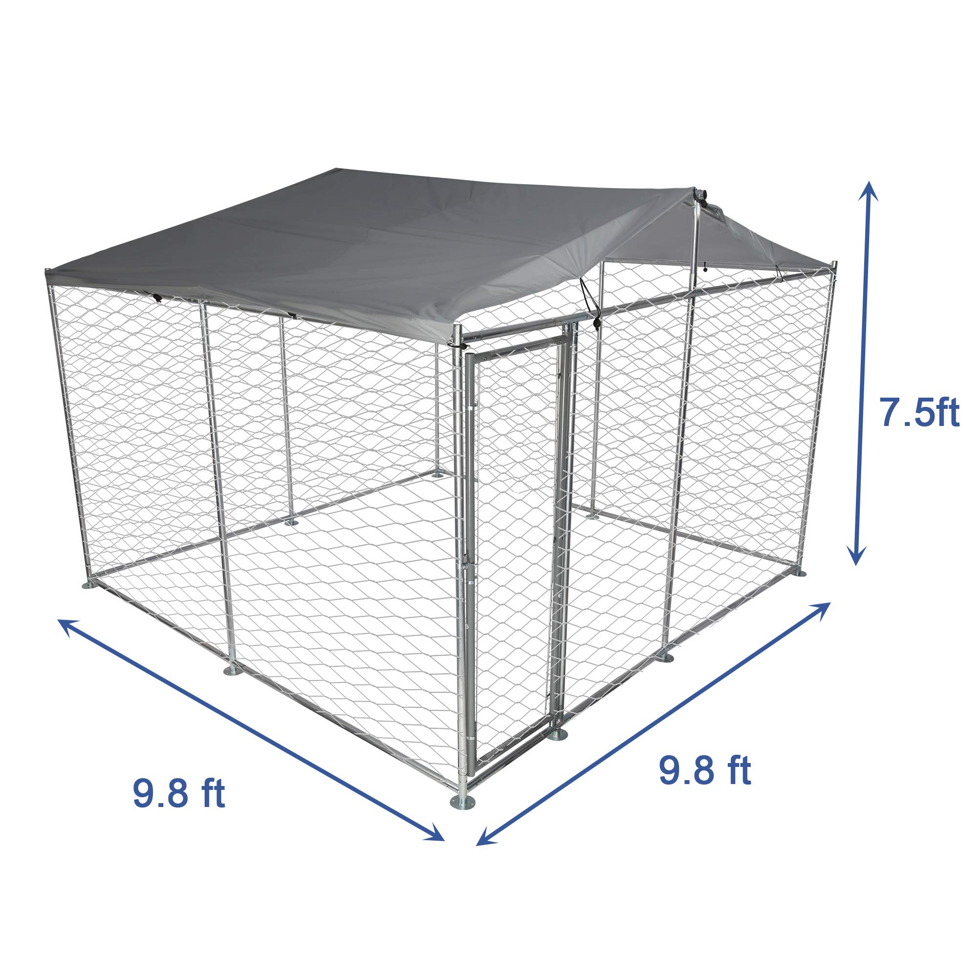 LUCKYERMORE Large Outdoor Dog Kennel Pet Playpen Dog Kennel For luckyermore-large-outdoor-dog-kennel-pet-playpen-dog-kennel-for