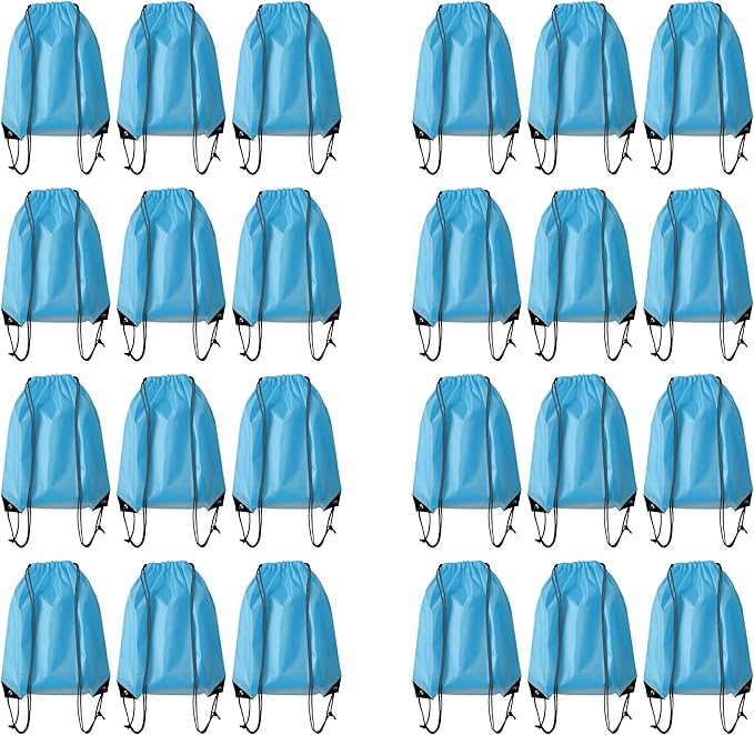 Amazon.com | JohahaTim Drawstring Backpack Bulk 24Pcs Draw String ...