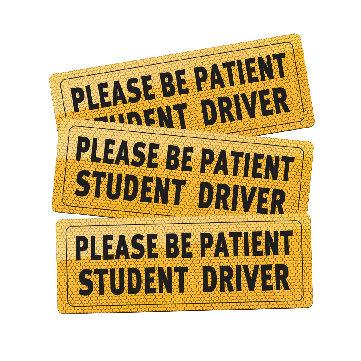 Snapklik.com : Student Driver Magnet For Car, Reflective Vehicle Bumper ...