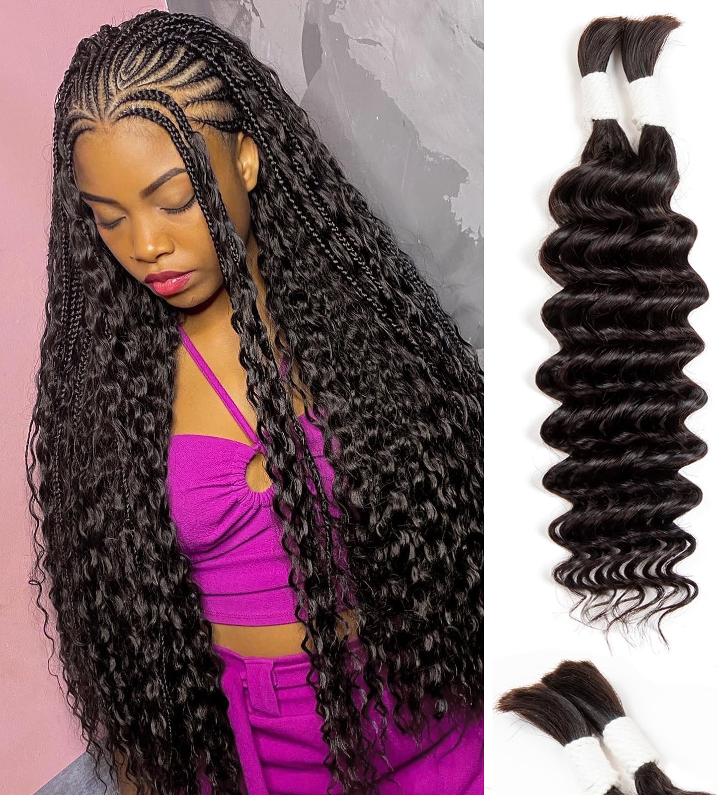 Amazon.com : DÉBUT Afro Kinky Bulk 100% Human Hair Honey Blonde 3 Packs ...