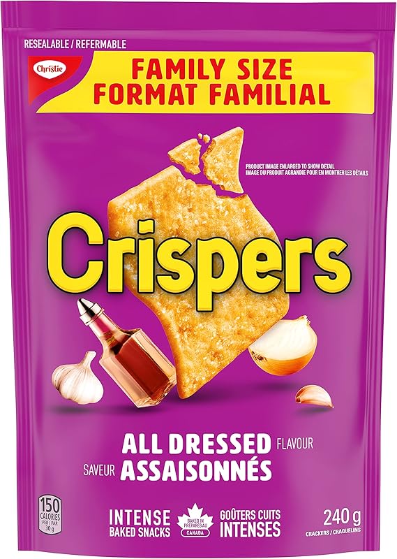 Crispers All Dressed 240g Back to School Snack : Amazon.ca: Grocery ...