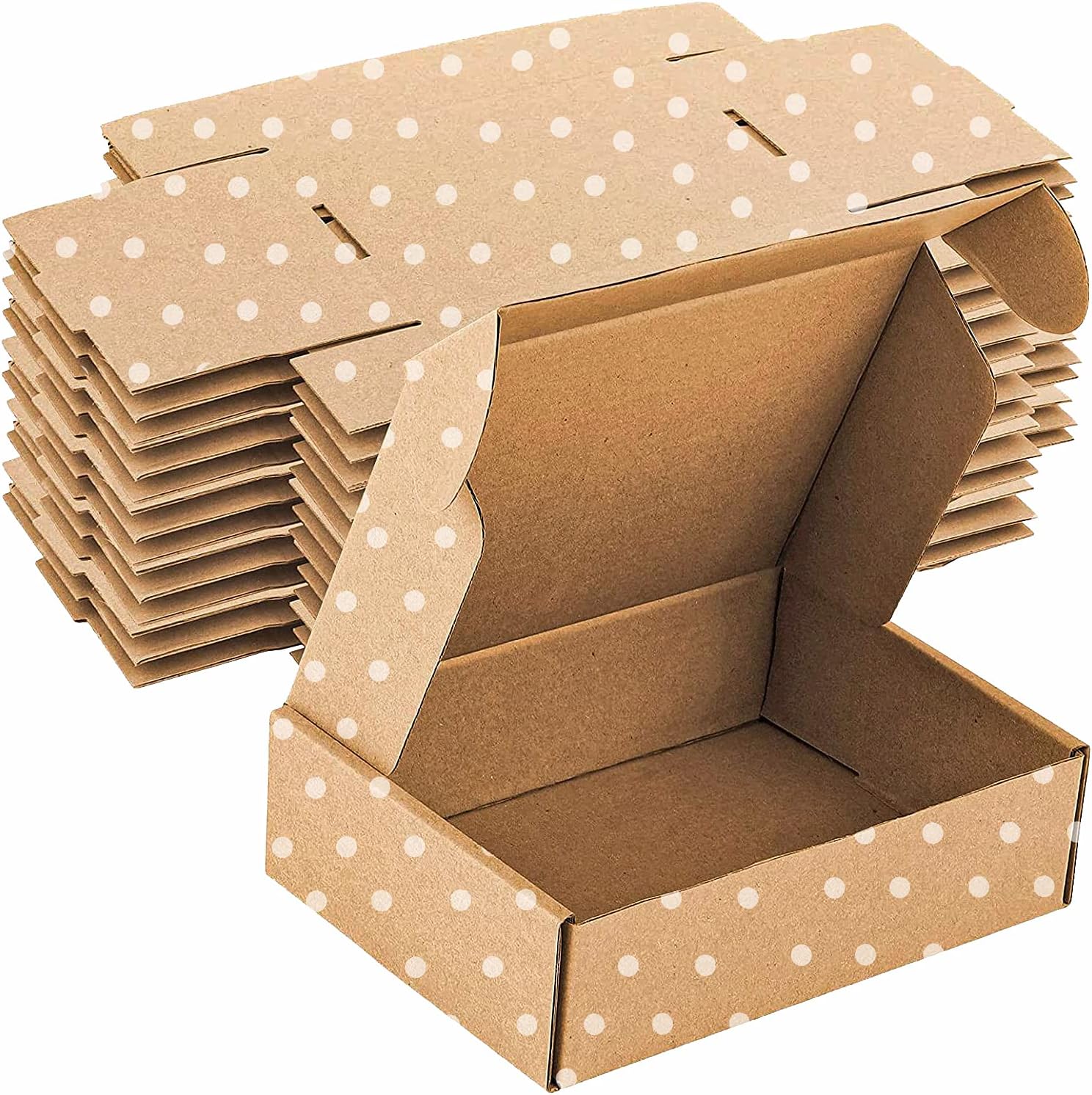 Amazon.com: 25 Pack Small Shipping Boxes - Corrugated Cardboard Mailers ...