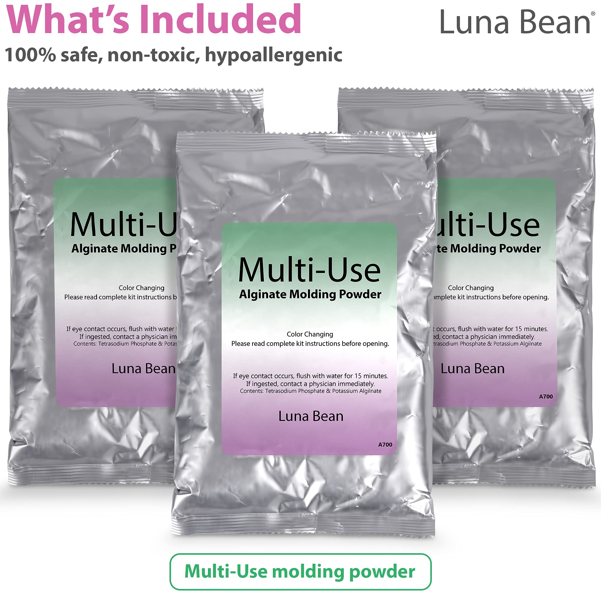 Alginate Molding Powder for Hand Casting Kit & Multi-Use Projects - 3 ...