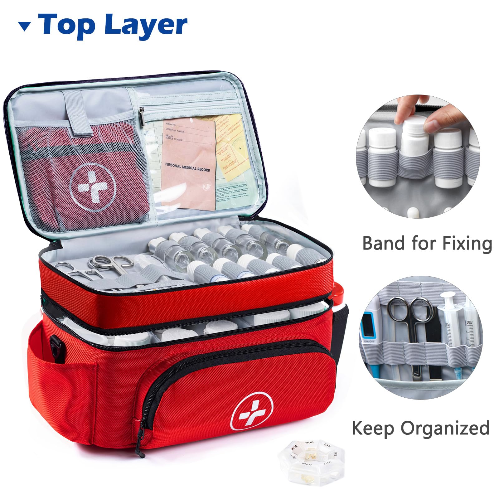 Snapklik.com : BAGSFY Travel Medicine Bag Organizer