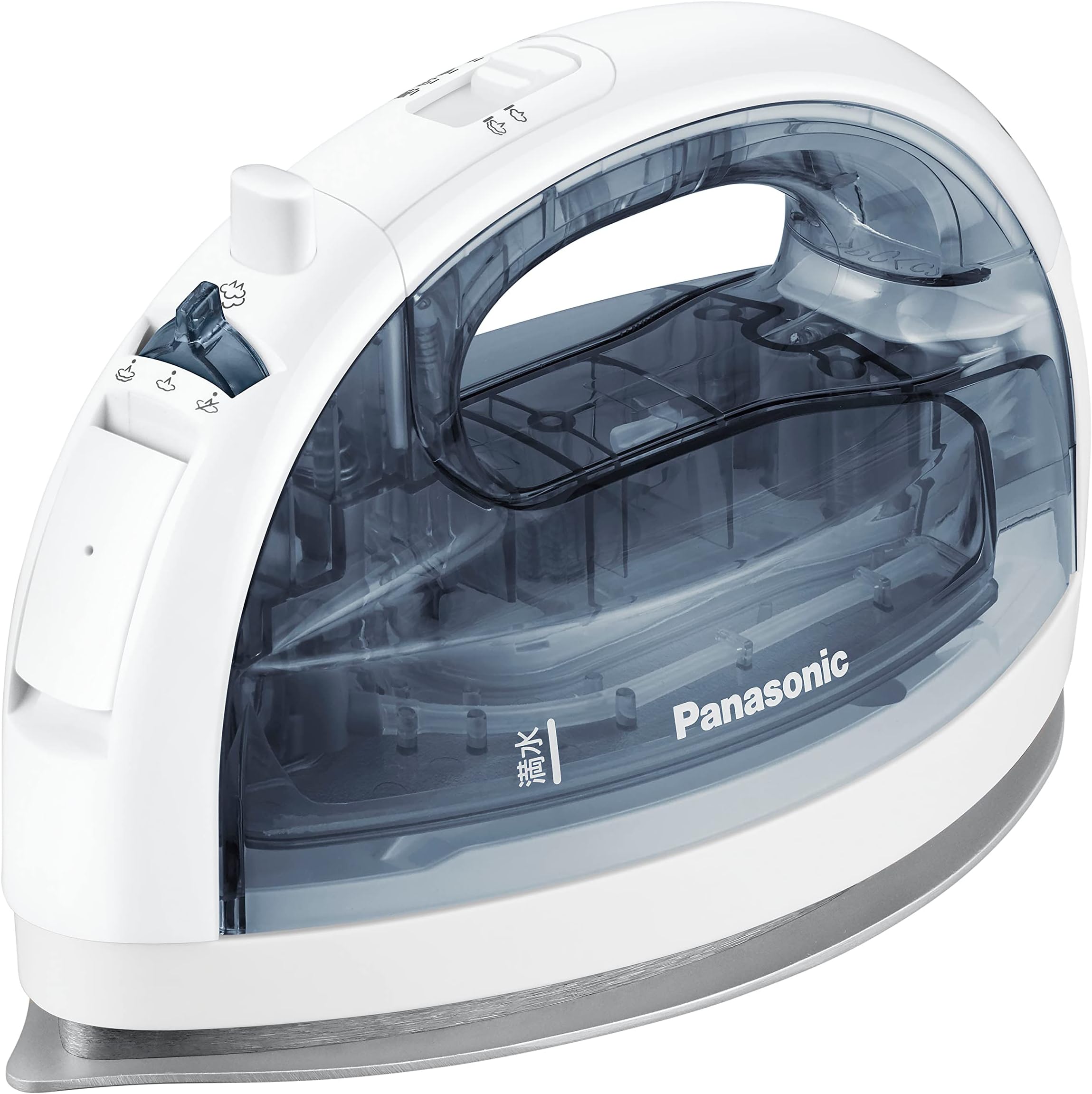 Amazon.com: Panasonic NI-WL407-H Cordless Steam W Head Iron, Clear Gray ...