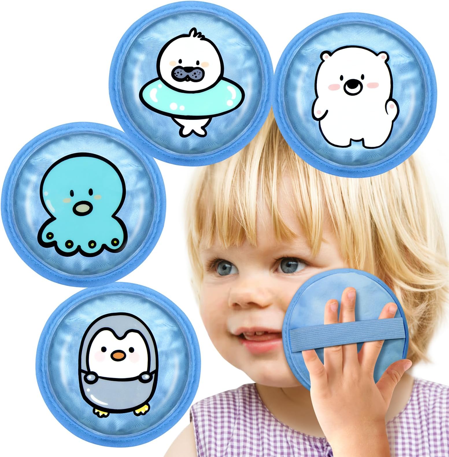 Amazon.com : AiricePac Large Kids Ice Packs for Boo Boos, 4 Packs ...