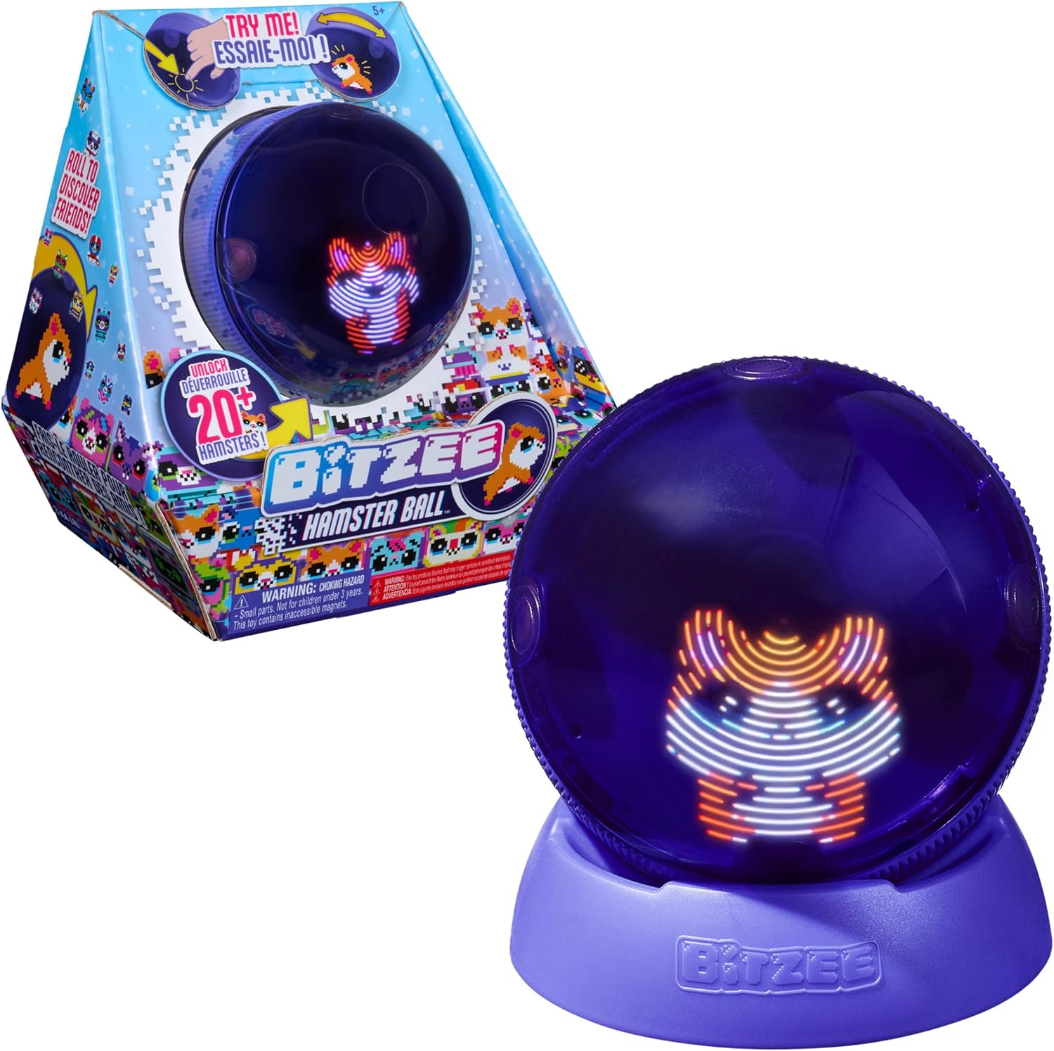 Bitzee, Hamster Ball Interactive Toy with Over 20 Hamsters Inside ...