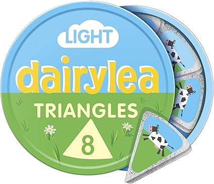 Dairylea 8 Light Cheese Triangles, 125g : Amazon.co.uk: Grocery