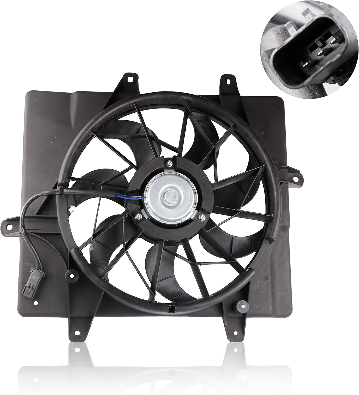 Amazon.com: MOSTPLUS Radiator Cooling Fan Assembly Compatible with 01 ...